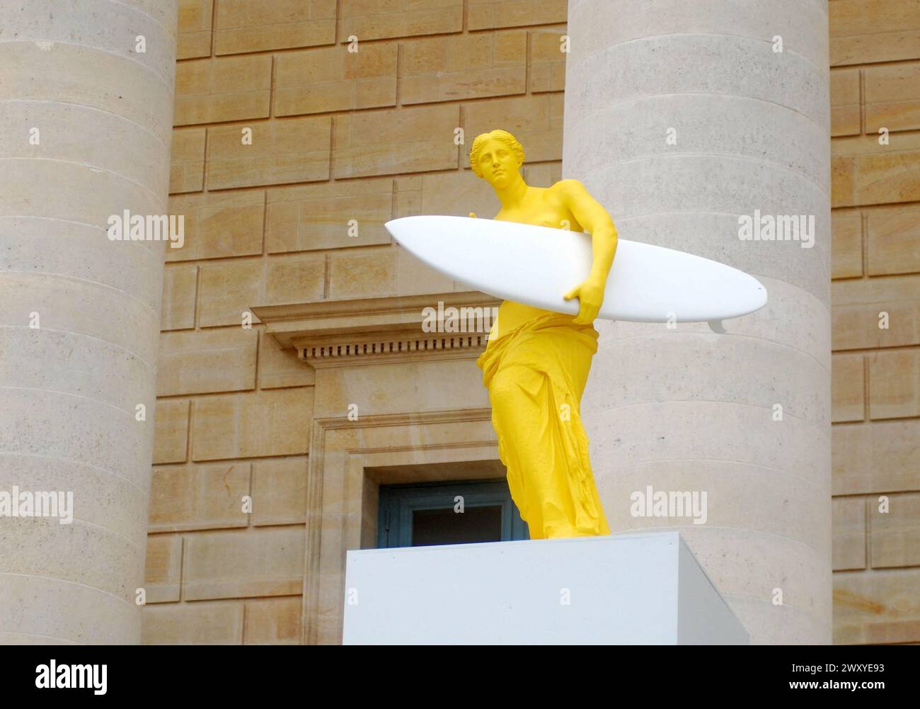 Paris, France, 02/04/2024, Inauguration of French artist Laurent Perbos ...