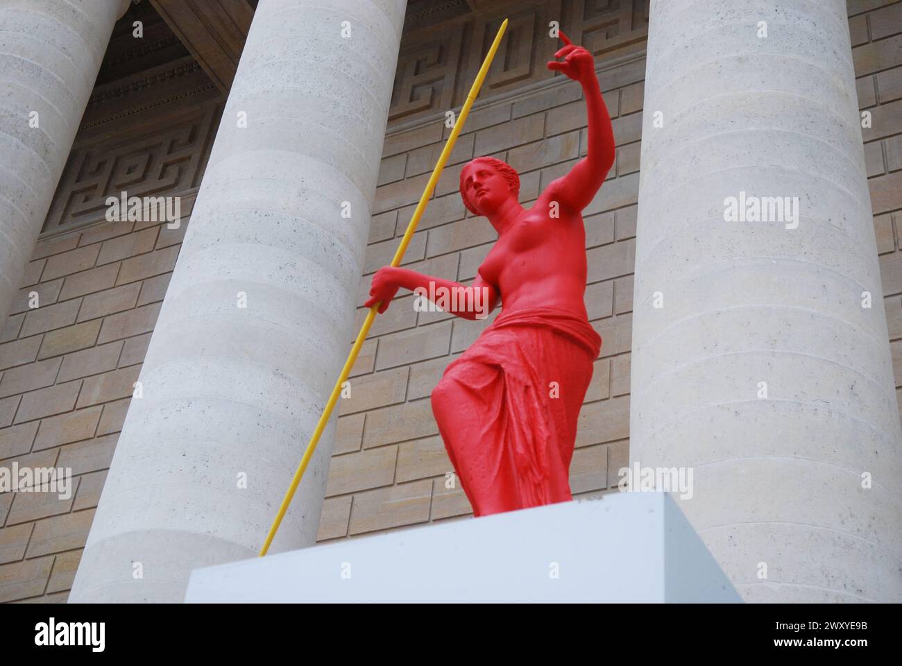 Inauguration of French artist Laurent Perbos's installation "La Beauté ...