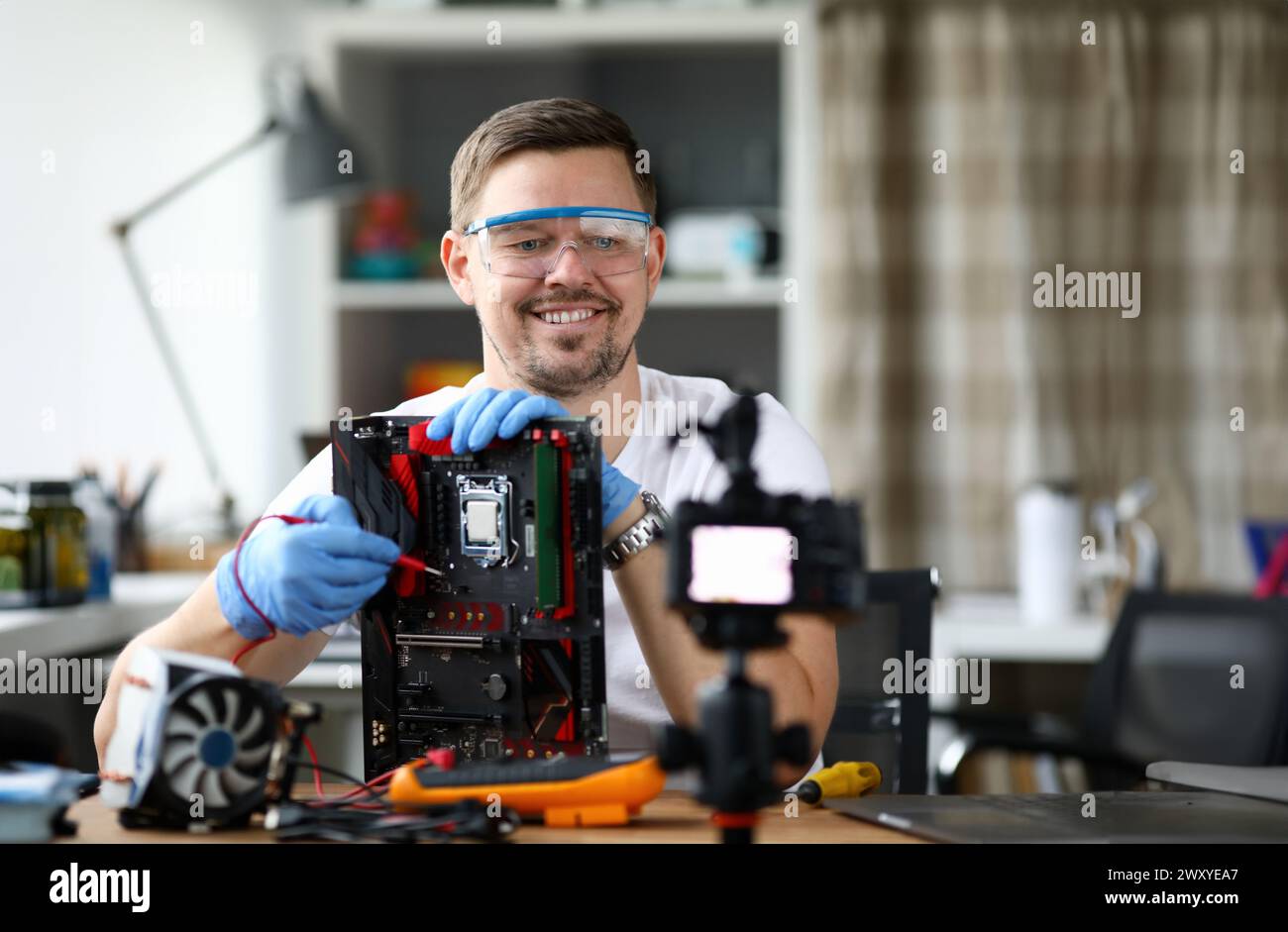 Portrait candid male doctor hi-res stock photography and images - Alamy