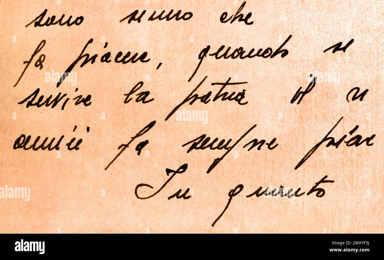 Cursive handwriting sheets hi-res stock photography and images - Alamy