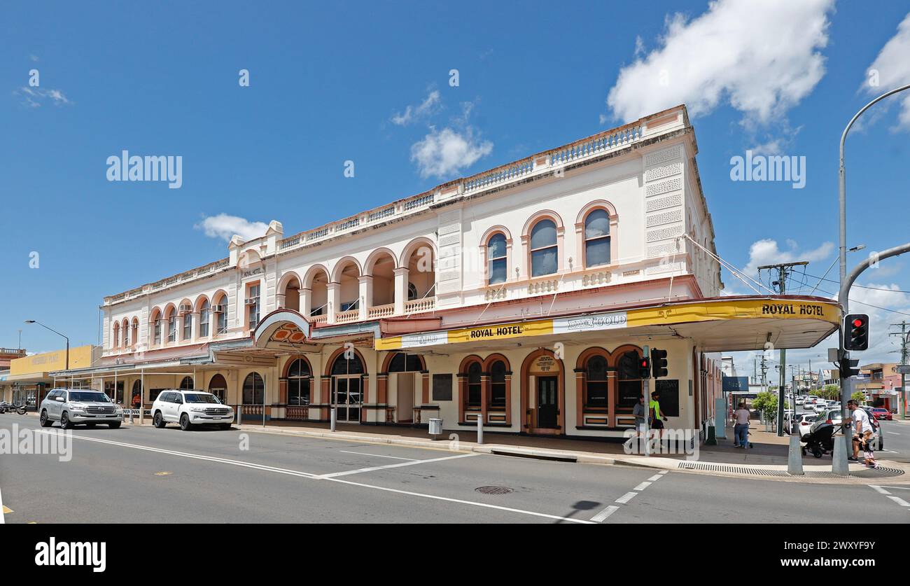 The Royal Hotel in Maryborough, Queensland, Australia Stock Photo - Alamy