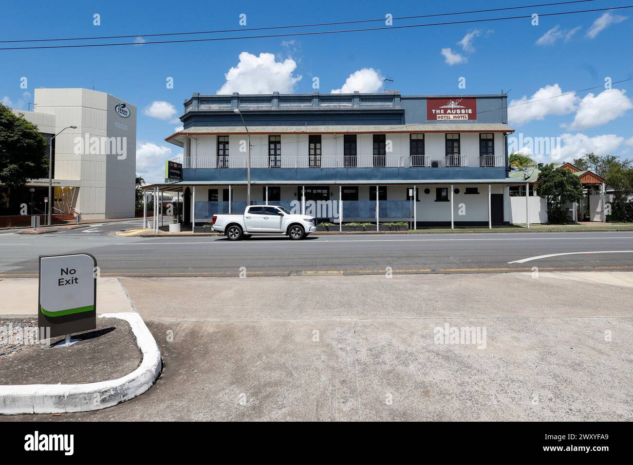 The Aussie Hotel,Motel in Maryborough, Queensland, Australia Stock ...