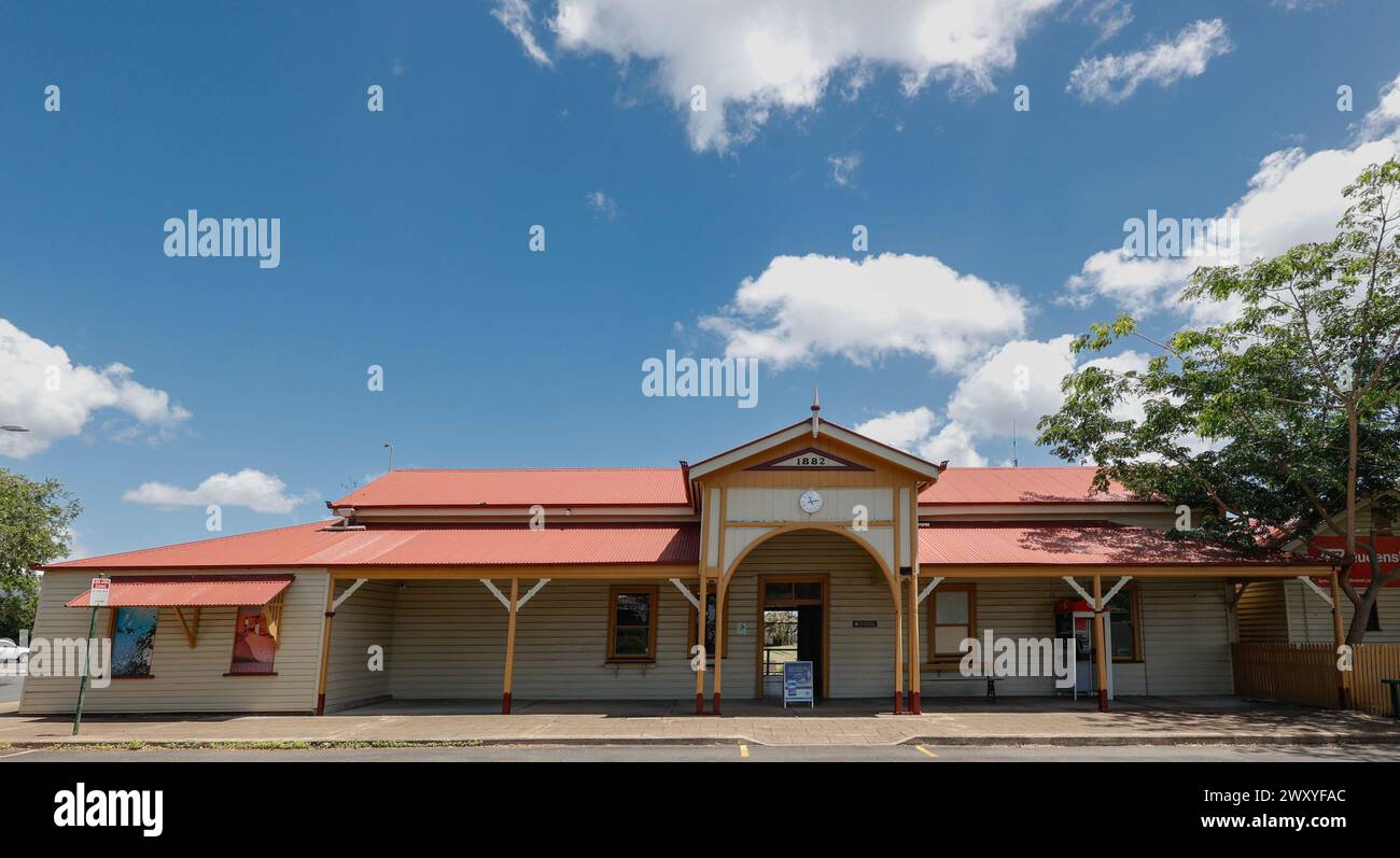Historical train station building in Maryborough, Queensland, Australia ...