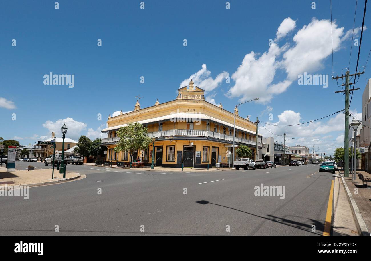 The Post Office Hotel in Maryborough,Queensland, Australia Stock Photo ...