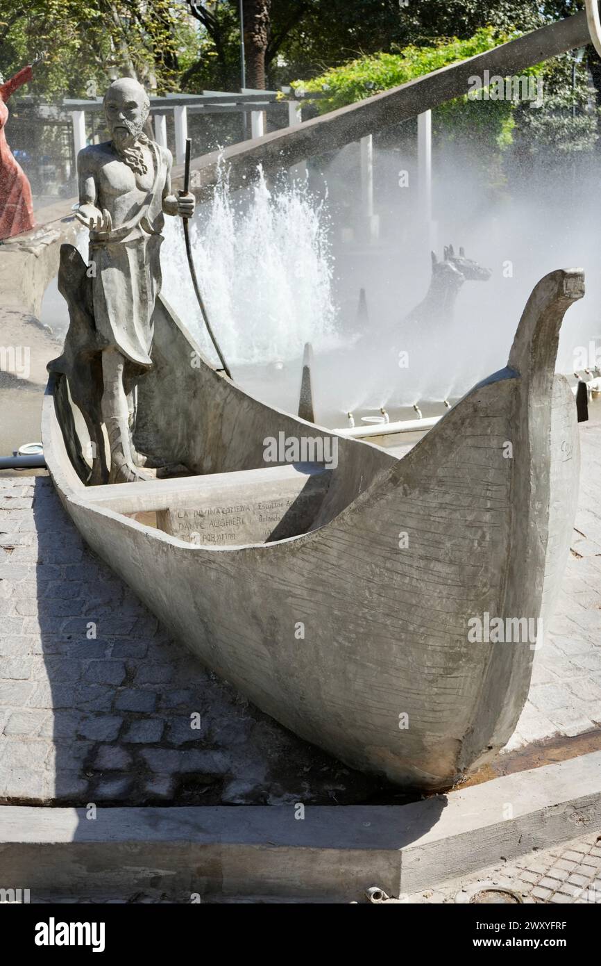 Plaza Italia, Statues honoring the Italian immigrants and community ...