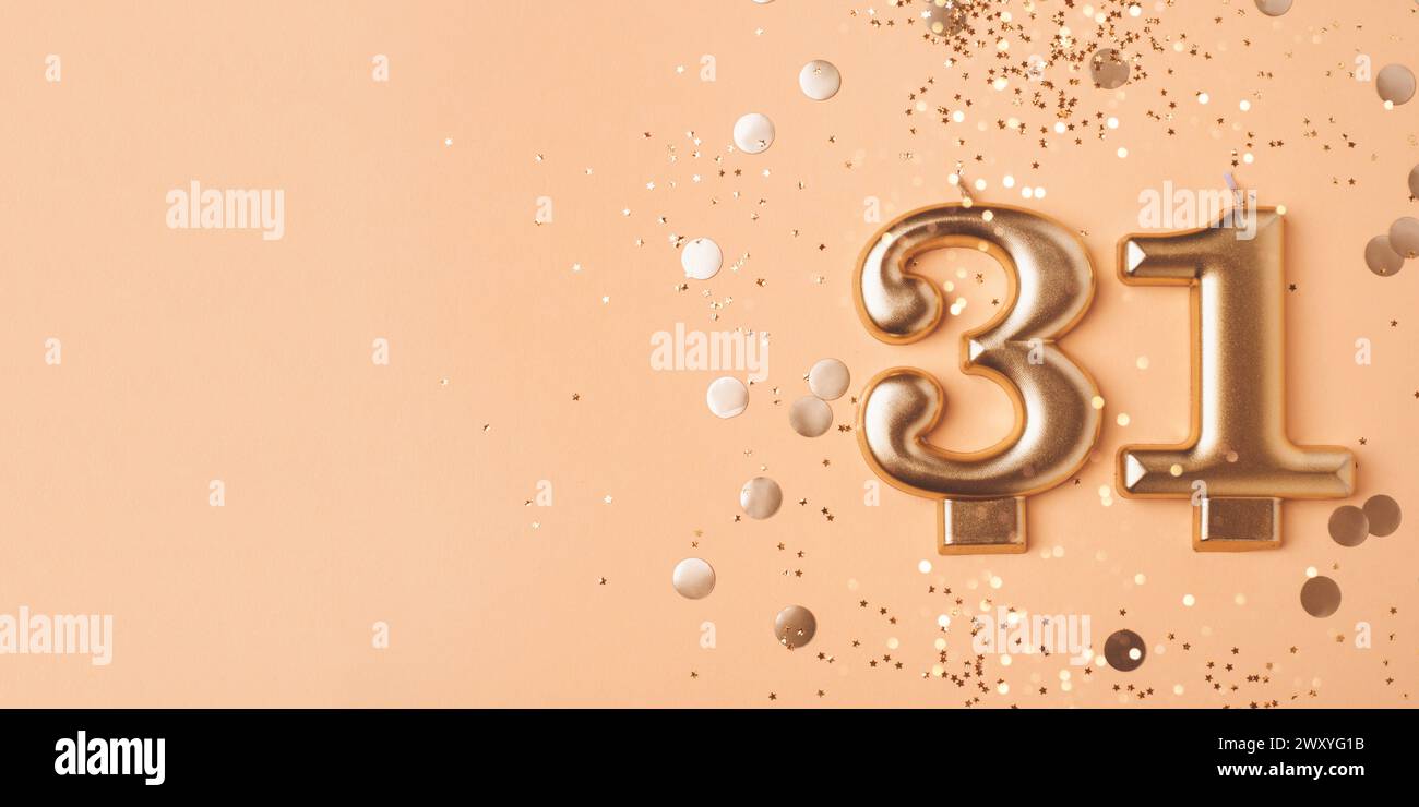 Happy birthday number 31 greeting hi-res stock photography and images ...