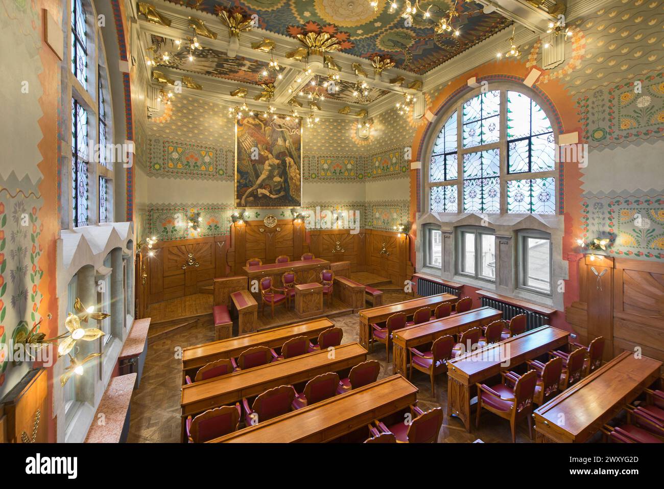 Jozef Mehoffer Hall, House under the Globe, Art Nouveau, Basztowa ...