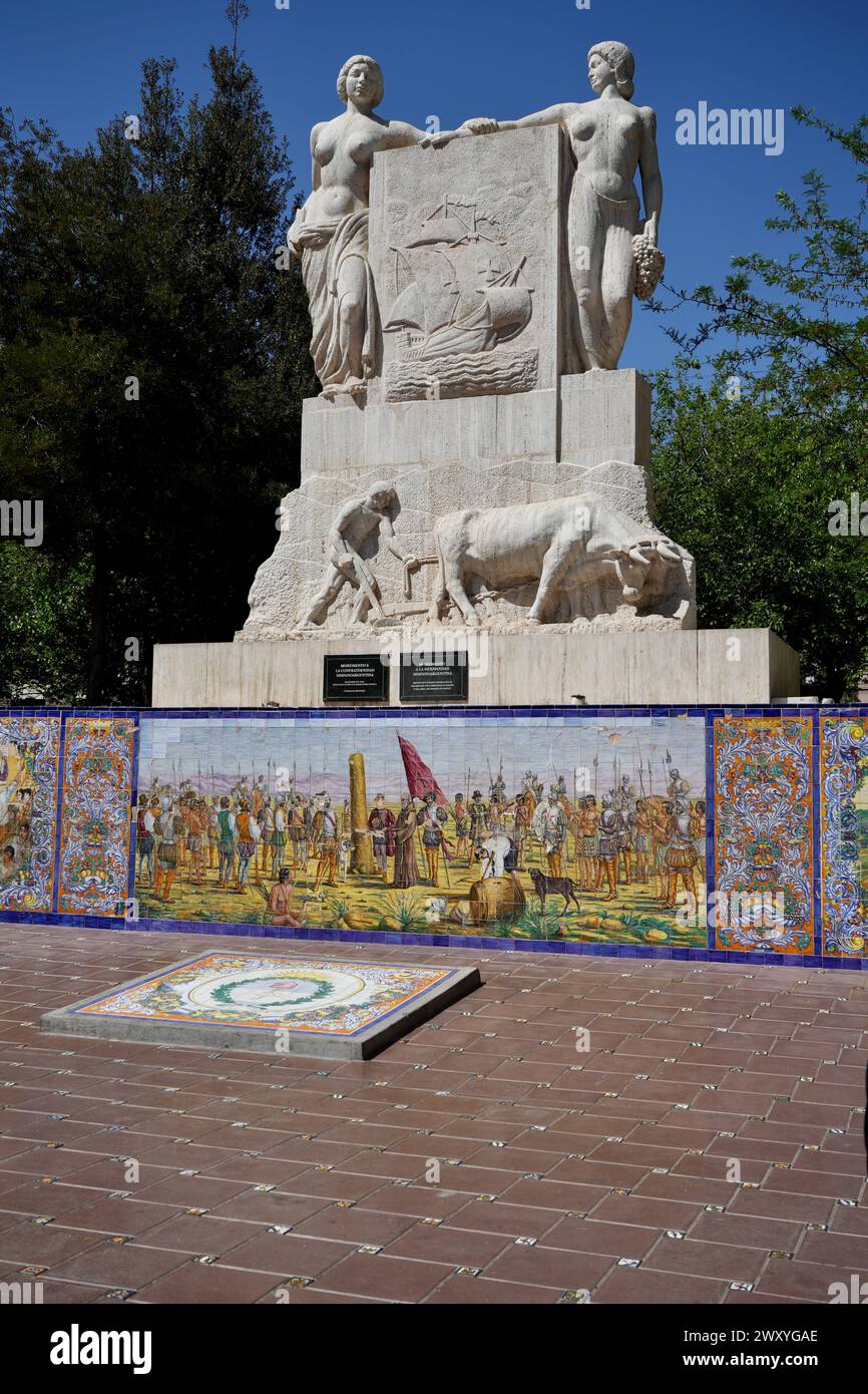 The Colourful tiled Monument to The Hispano-Argentine Fellowship in ...