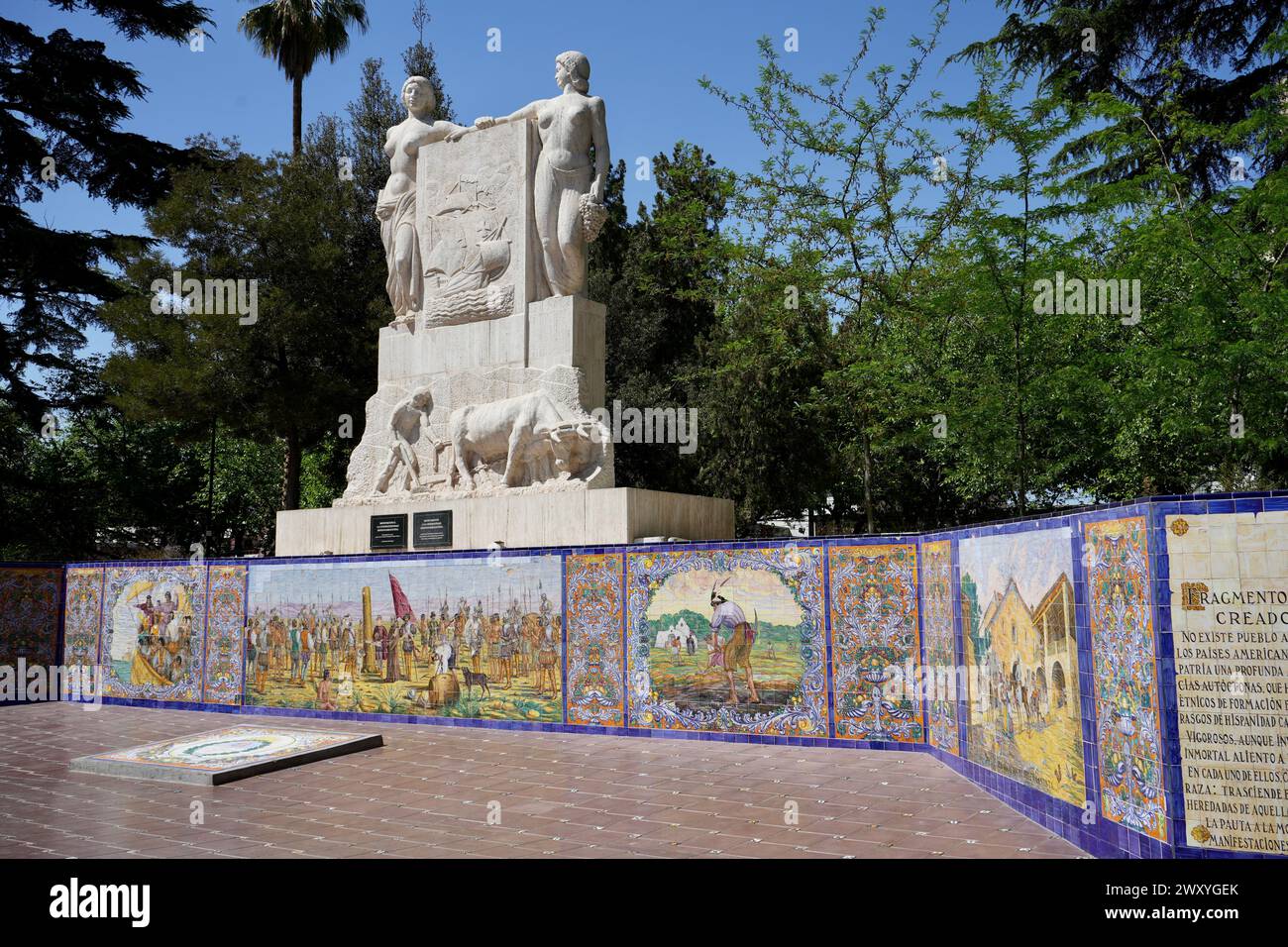 The Colourful tiled Monument to The Hispano-Argentine Fellowship in ...