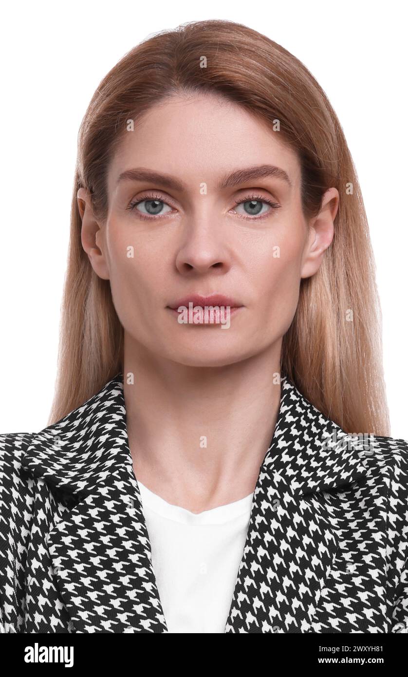 Mature woman passport picture hi-res stock photography and images - Alamy