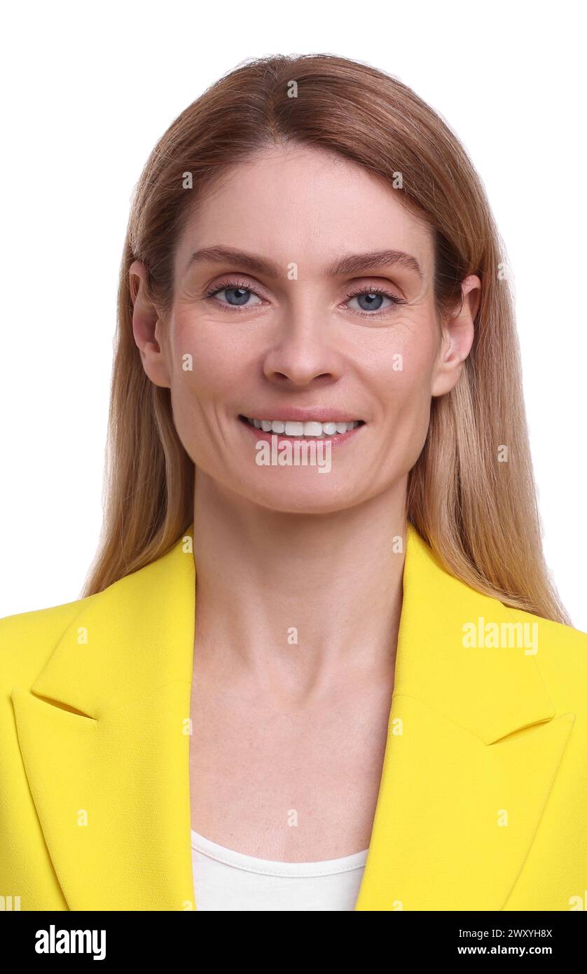 Mature woman passport picture hi-res stock photography and images - Alamy