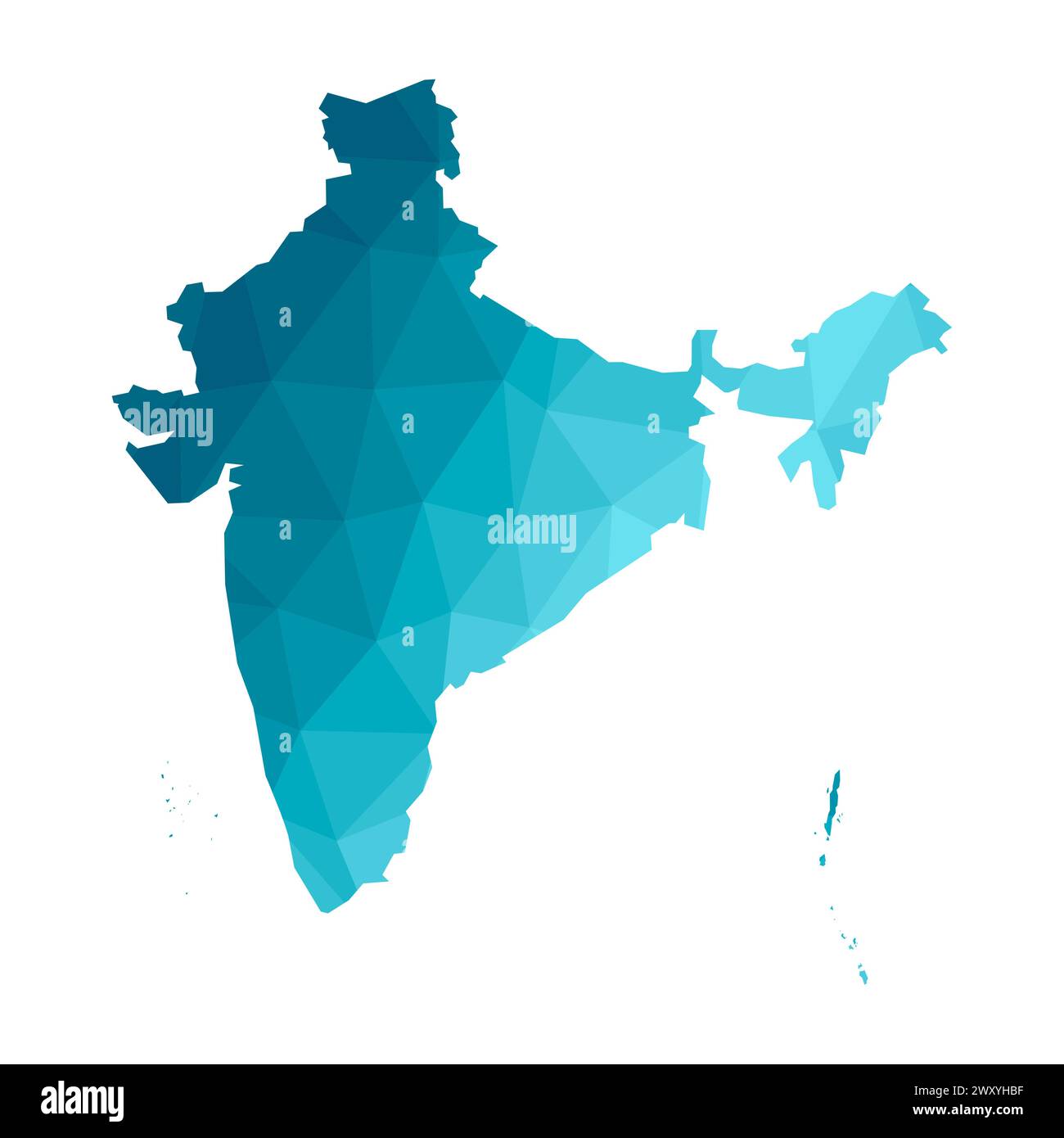 Vector isolated illustration icon with simplified blue silhouette of ...