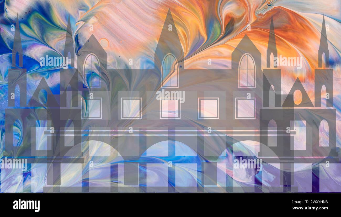 Graphic background building Stock Vector Images - Alamy