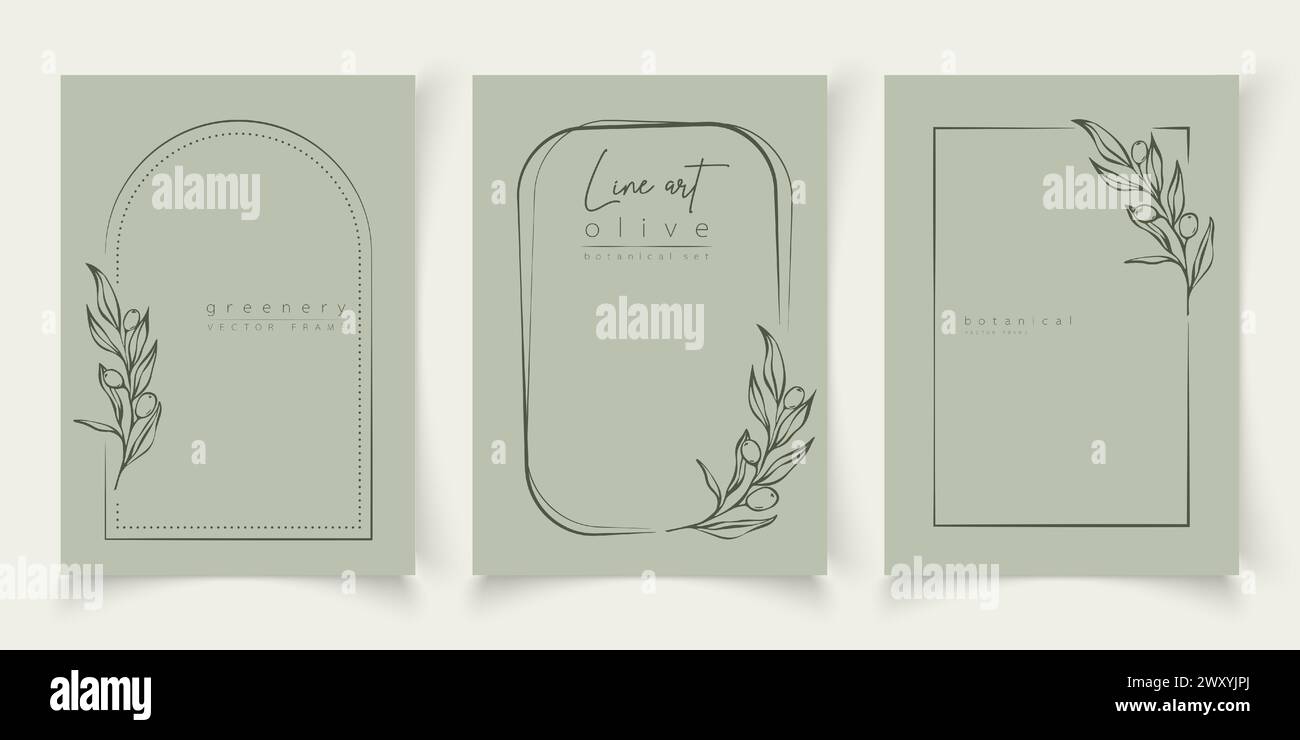 Branch line art frame hi-res stock photography and images - Alamy