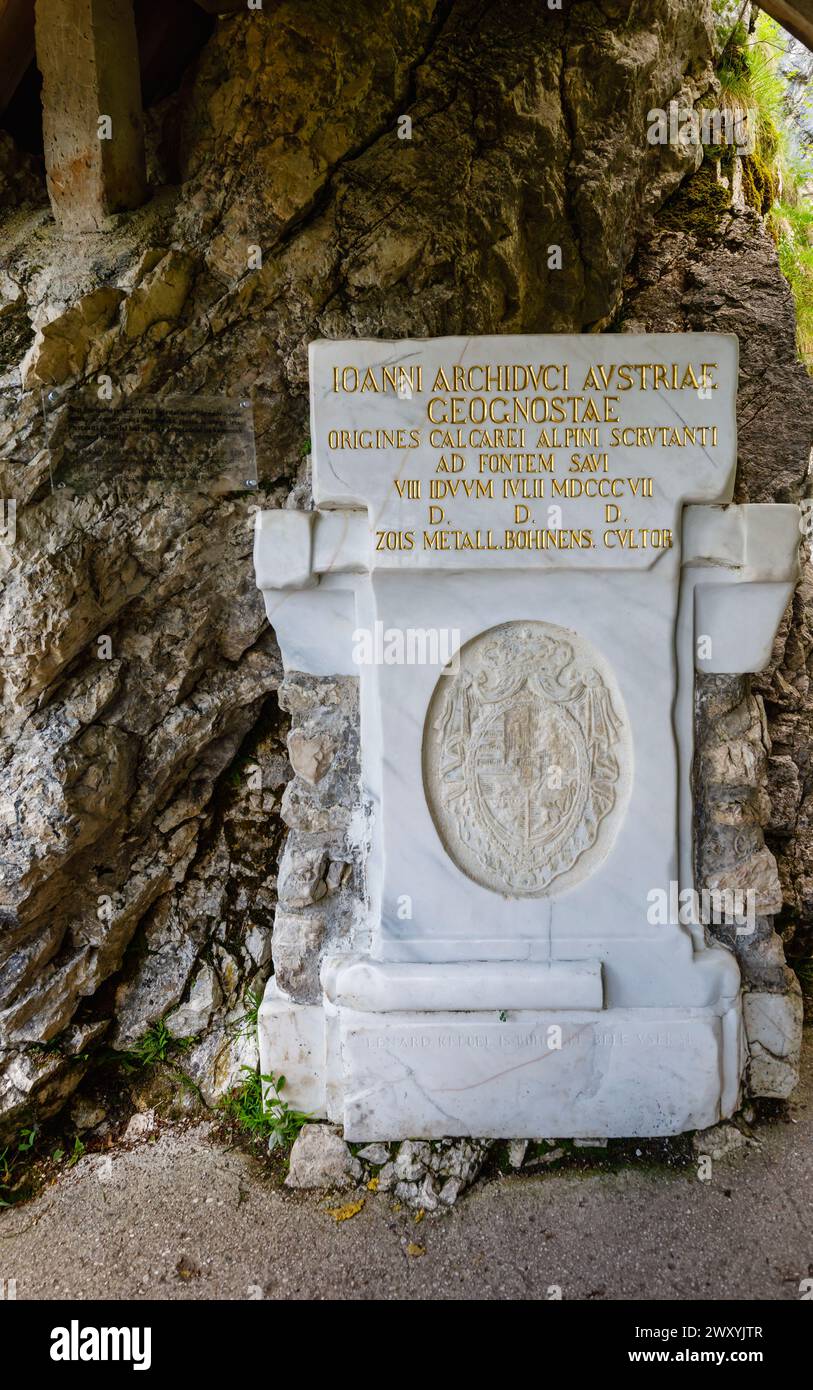 Memorial plaque commemorating the 1807 visit of Archduke John of ...