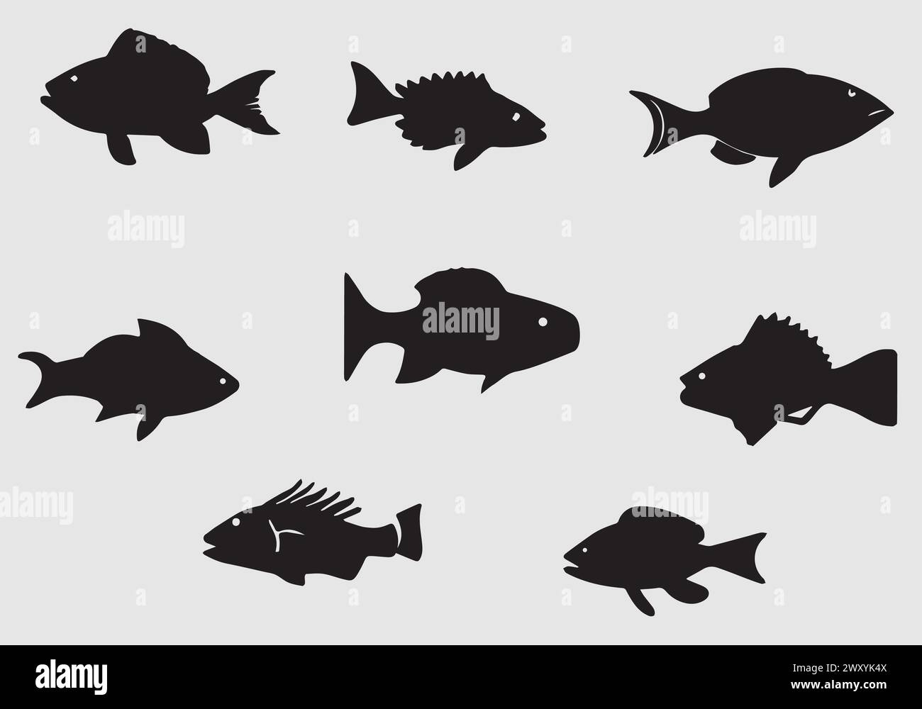 Cubera Snapper minimal icon illustration design Stock Vector Image ...