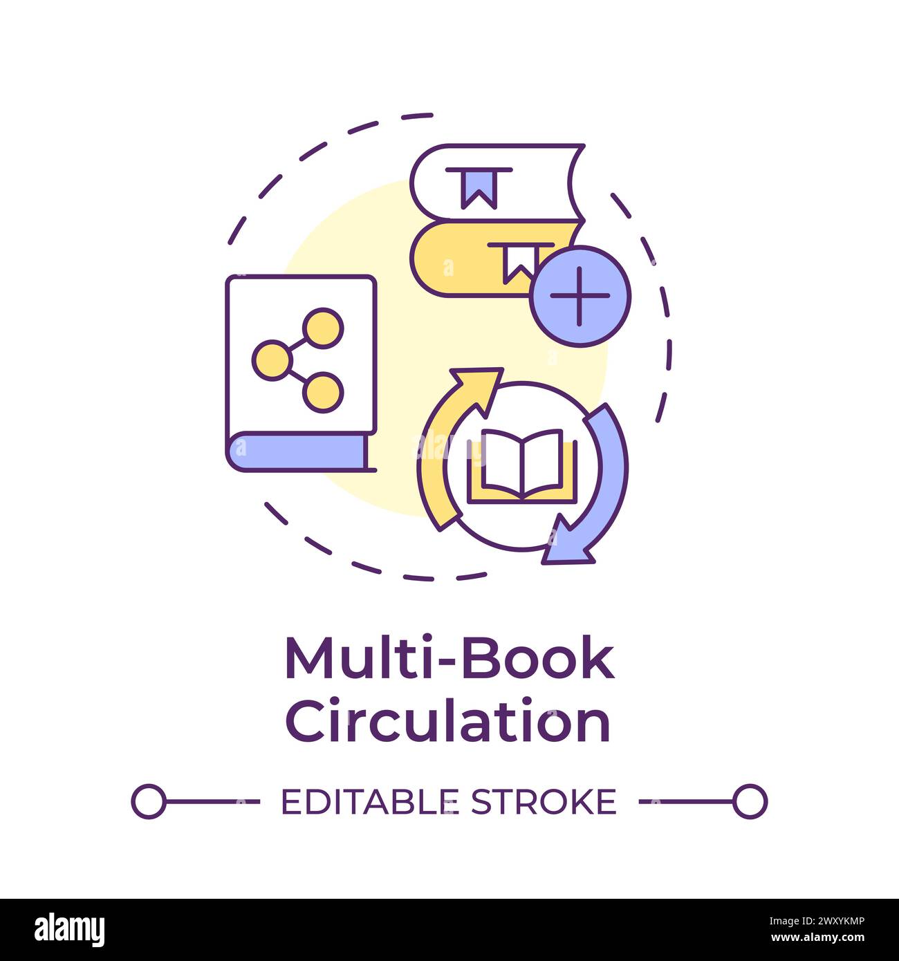 Book circulation Stock Vector Images - Alamy