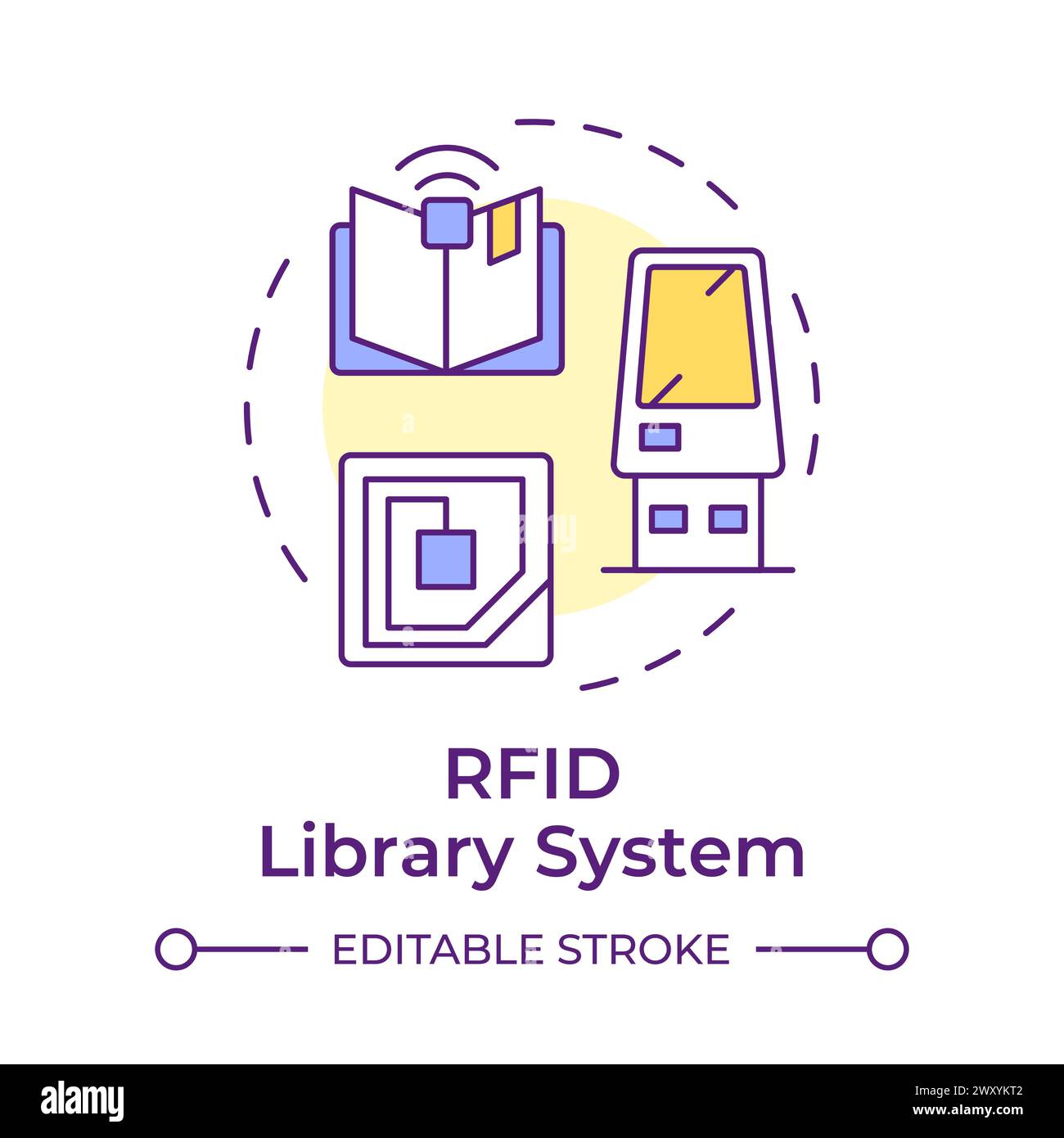 RFID library system multi color concept icon Stock Vector Image & Art ... RFID library system multi color concept icon Stock Vector Image & Art ...