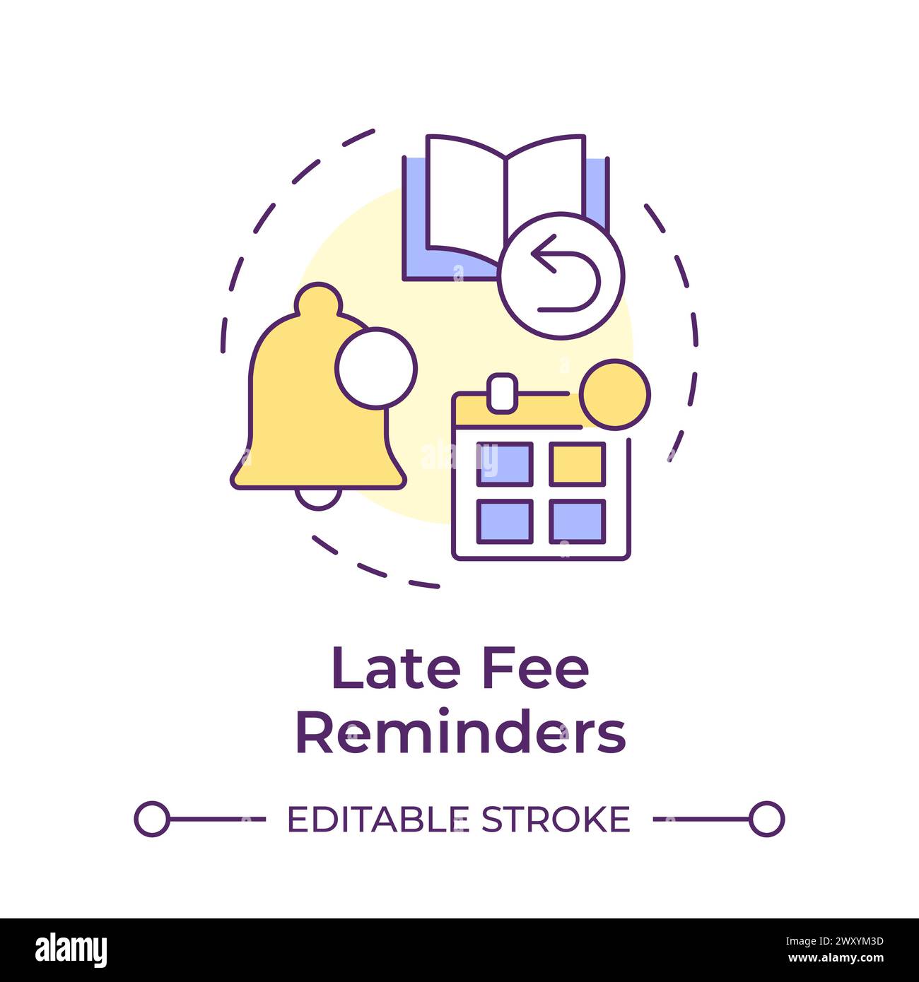 Late fee Stock Vector Images - Alamy