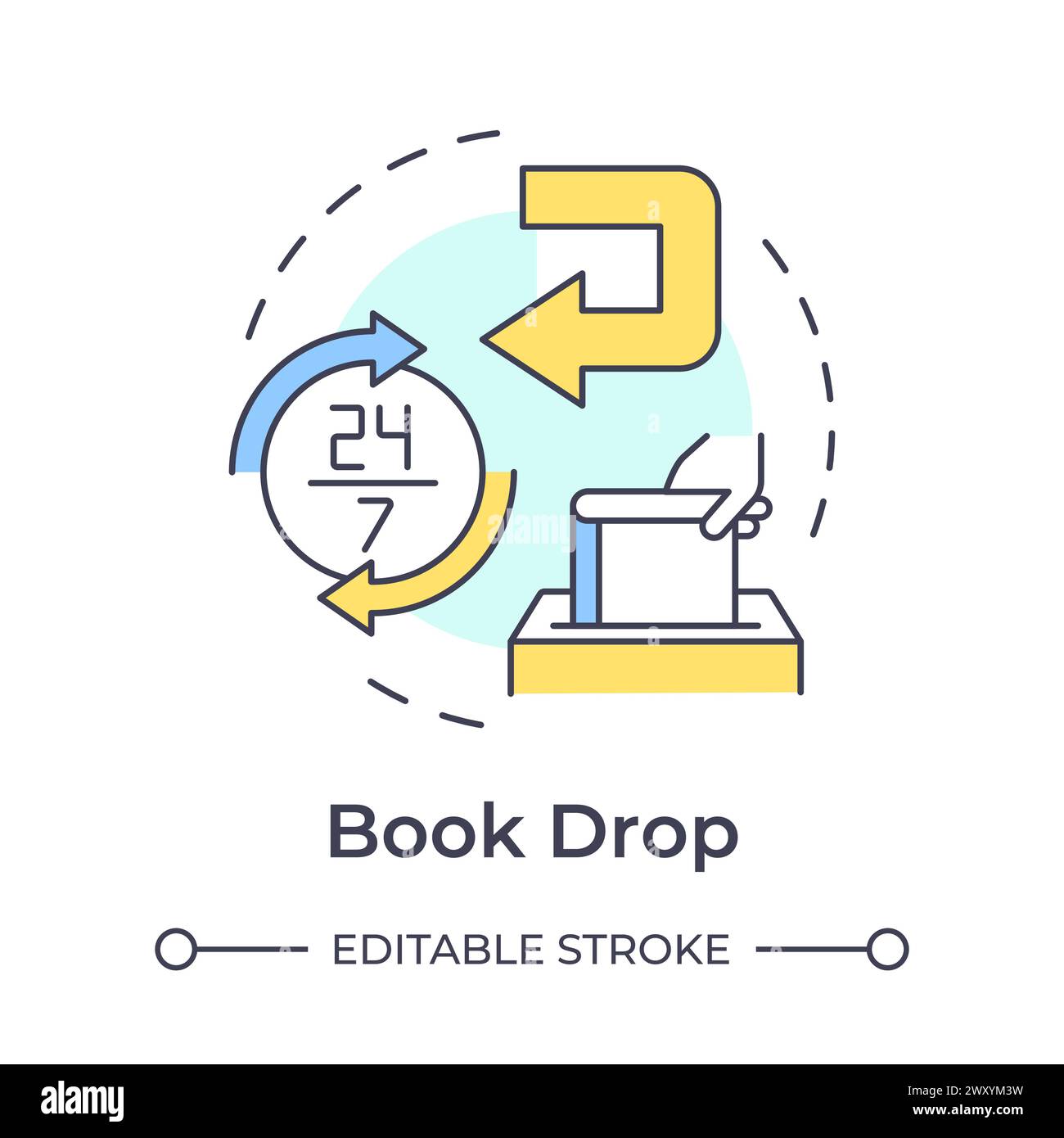 Book return drop hi-res stock photography and images - Alamy