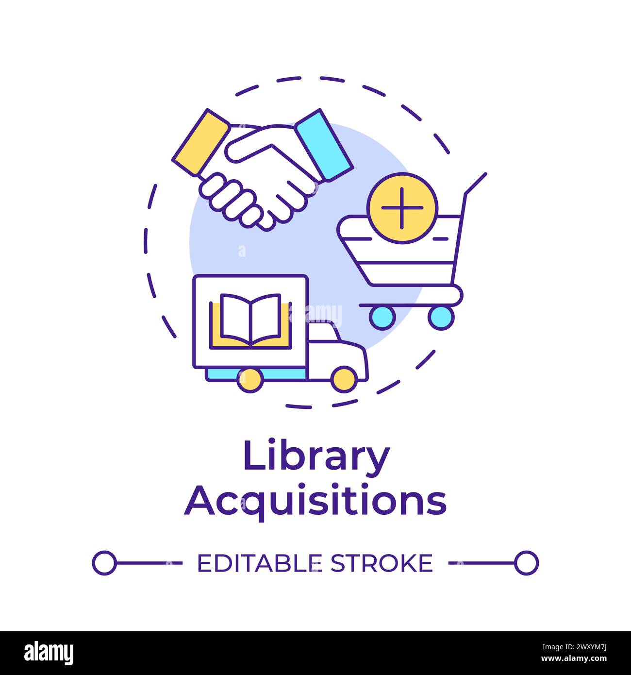 Library acquisitions multi color concept icon Stock Vector Image & Art ... Library acquisitions multi color concept icon Stock Vector Image & Art ...