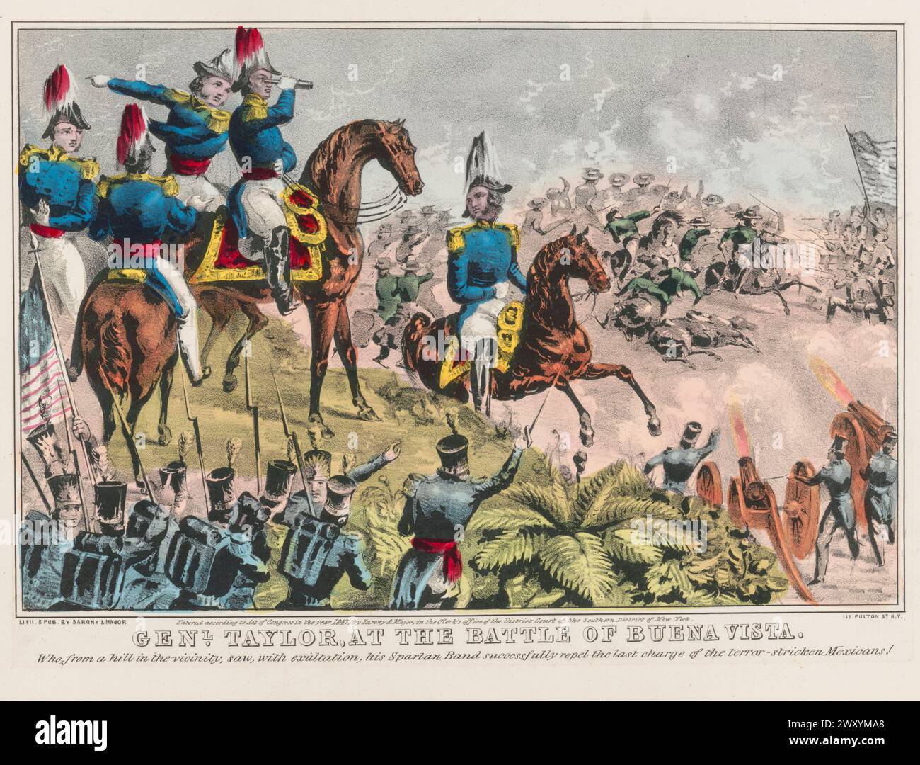 General Taylor at The Battle of Buena Vista. The Battle of Buena Vista ...