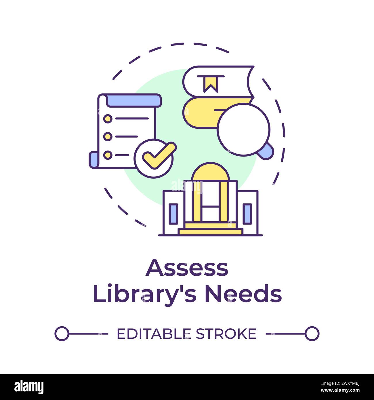 Assess library needs multi color concept icon Stock Vector Image & Art ... Assess library needs multi color concept icon Stock Vector Image & Art ...