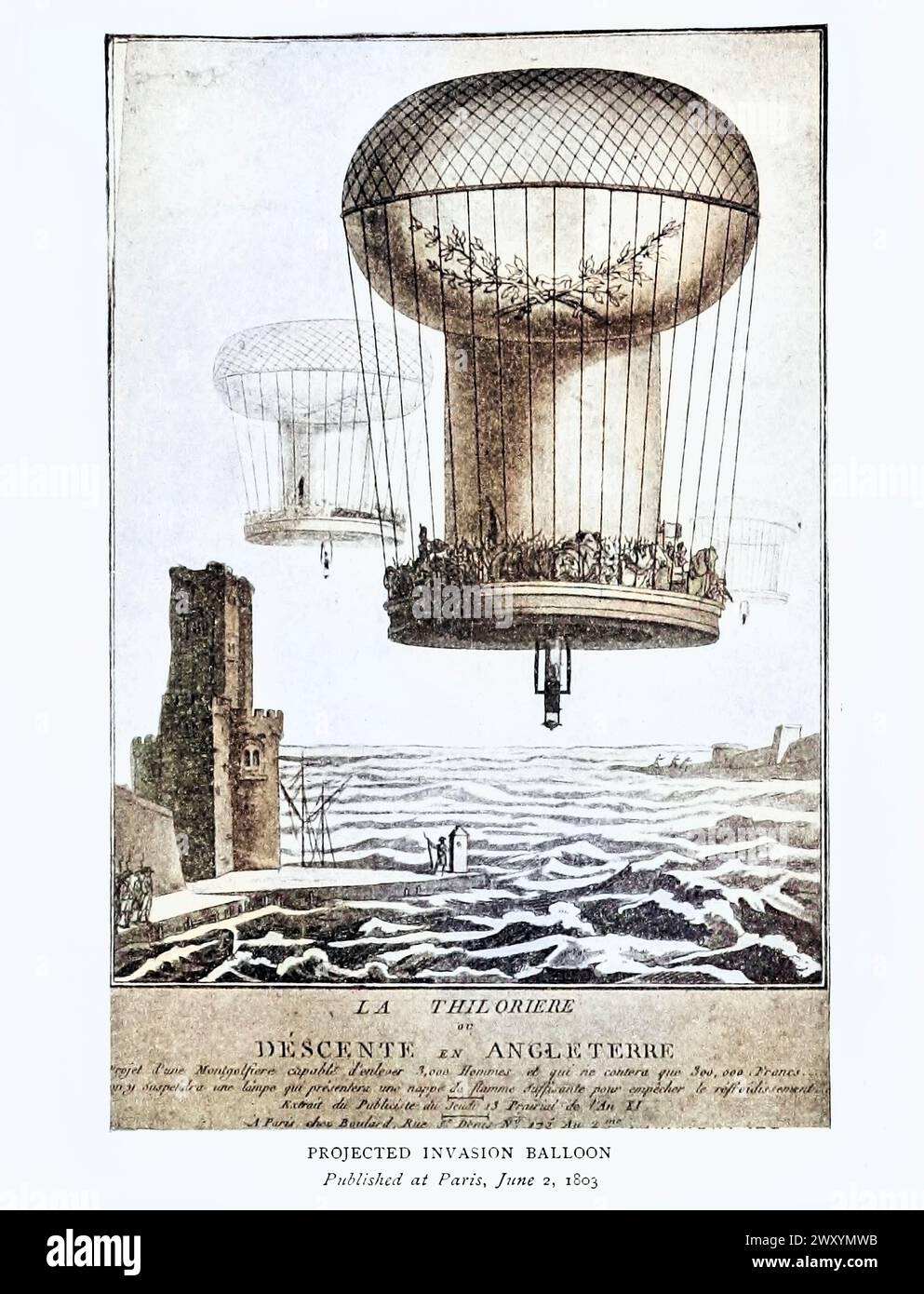 Projected Invasion Balloon Napoleon and the invasion of England : the ...