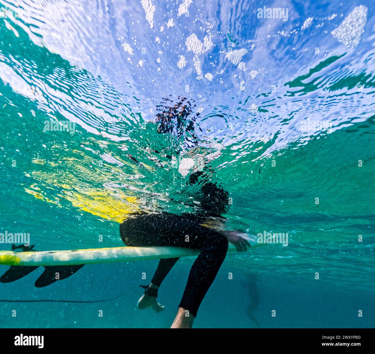 Beneath ripple serene underwater perspective hi-res stock photography ...