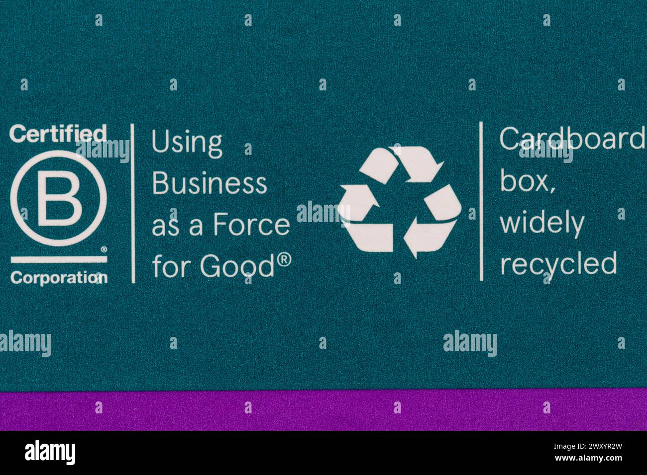 Certified b corporation logo hi-res stock photography and images - Alamy