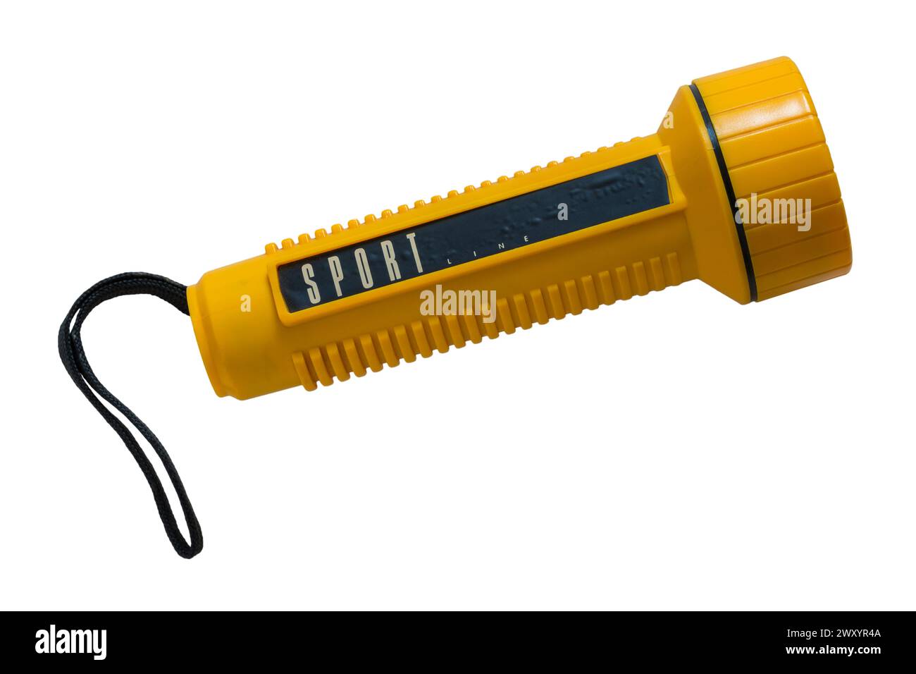Yellow Sport Torch isolated on white background Stock Photo - Alamy