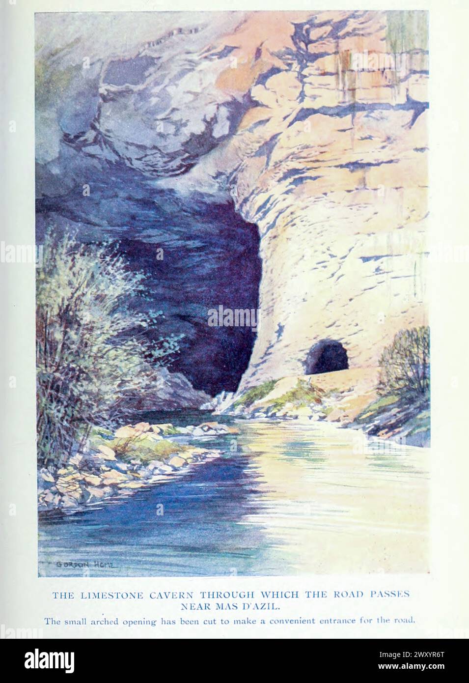 The Limestone Cavern on the Road near Mas d'Azil 1910 by Gordon ...
