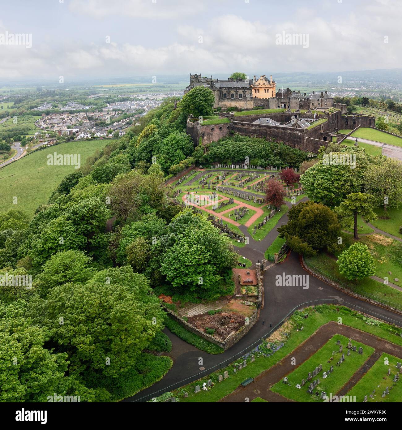 Stirling castle aerial hi-res stock photography and images - Alamy