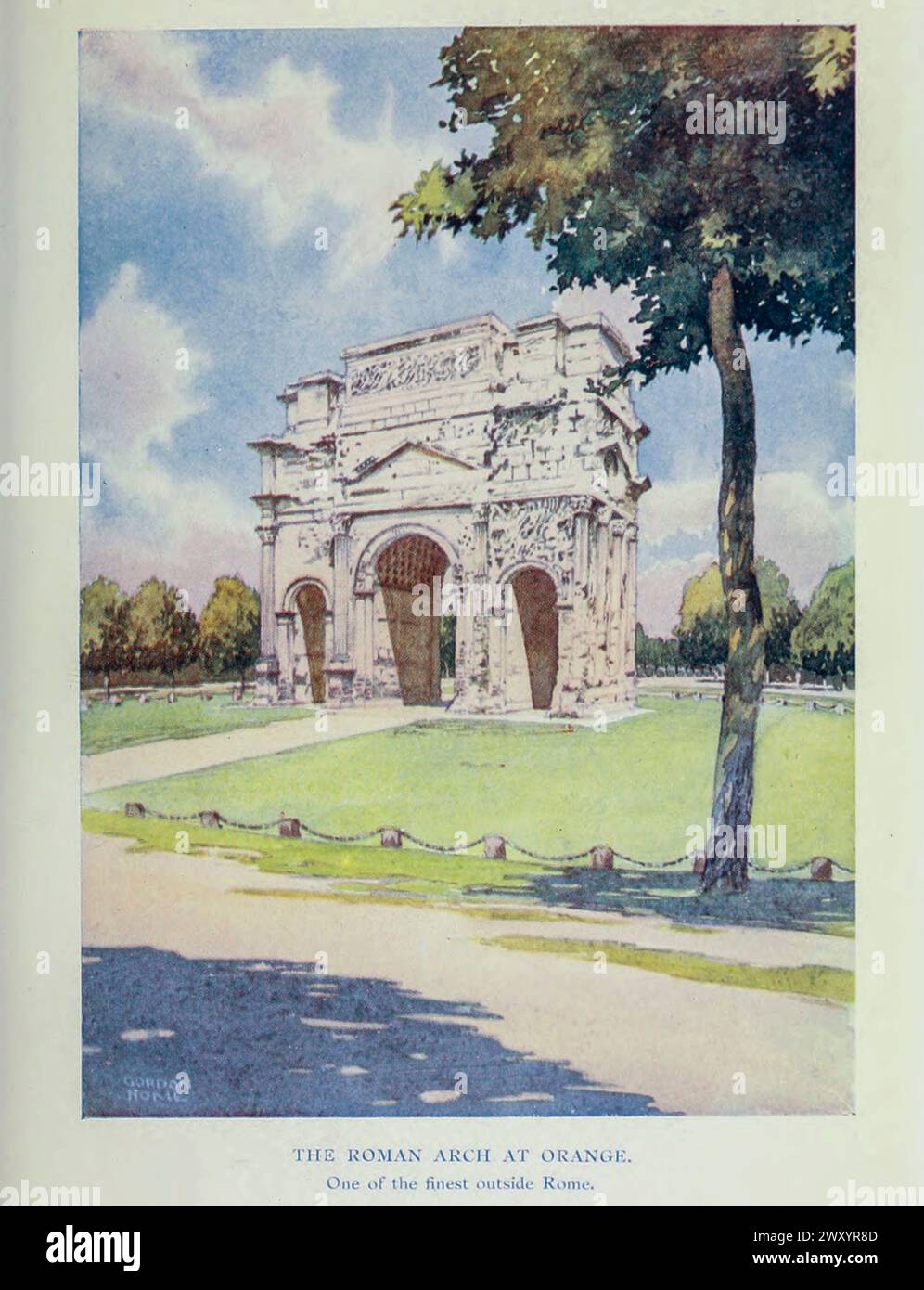 The Roman Arch at Orange 1910 by Gordon Cochrane Home (25 July 1878 ...