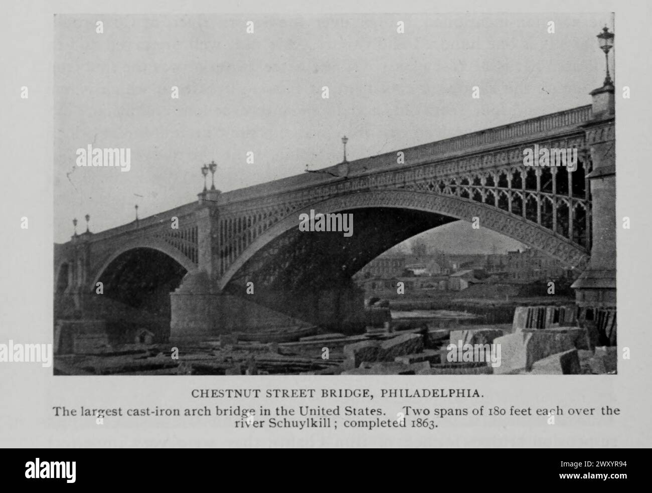 Chestnut Street Bridge, Philadelphia, Pennsylvania, USA The largest ...