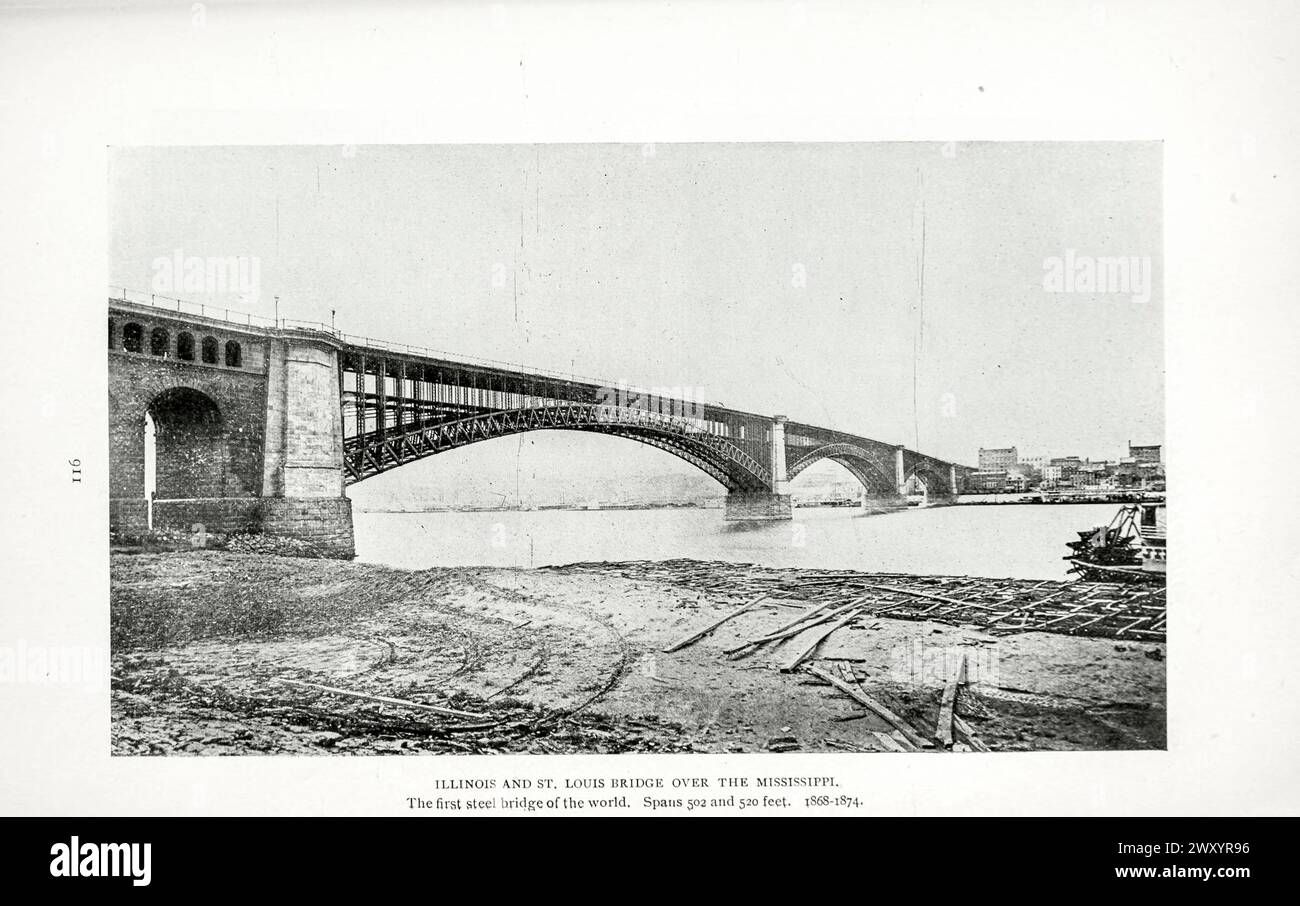 Illinois and St. Louis Bridge over the Mississippi River The first ...
