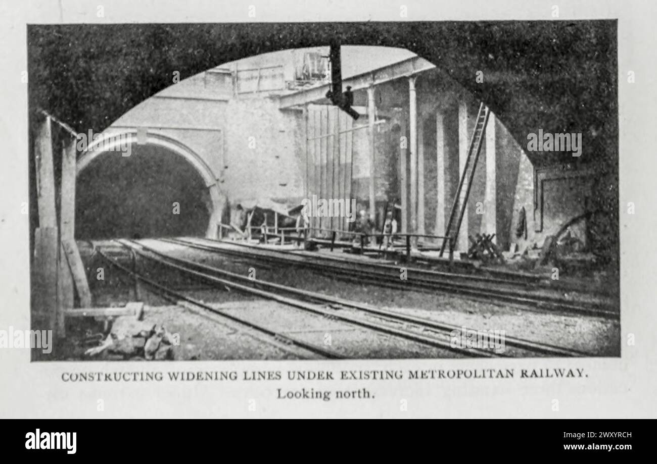 CONSTRUCTING WIDENING LINES UNDER EXISTING METROPOLITAN RAILWAY. from ...