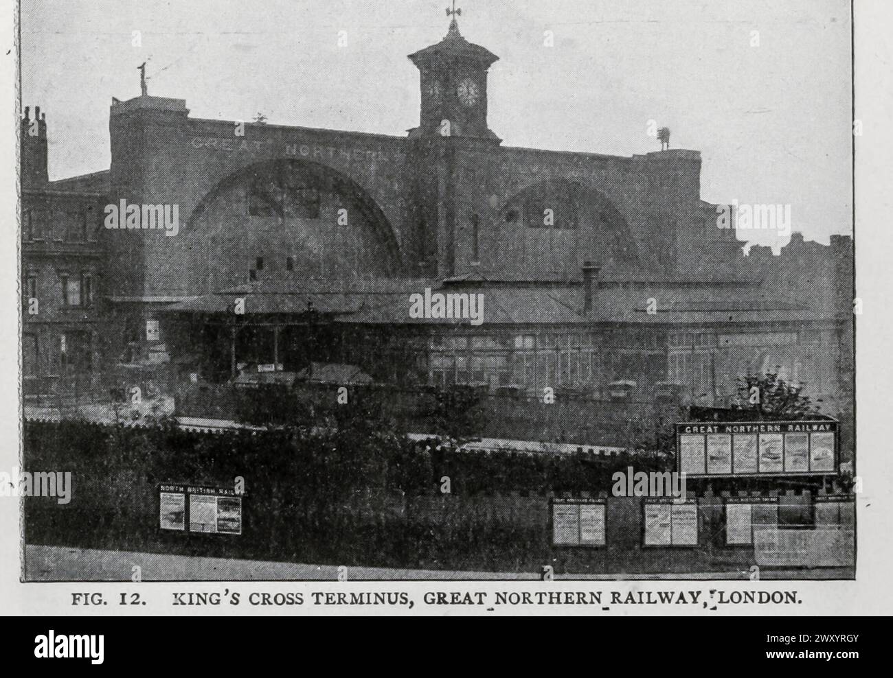 King's Cross terminus, GREAT NORTHERN RAILWAY. LONDON. from the Article ...