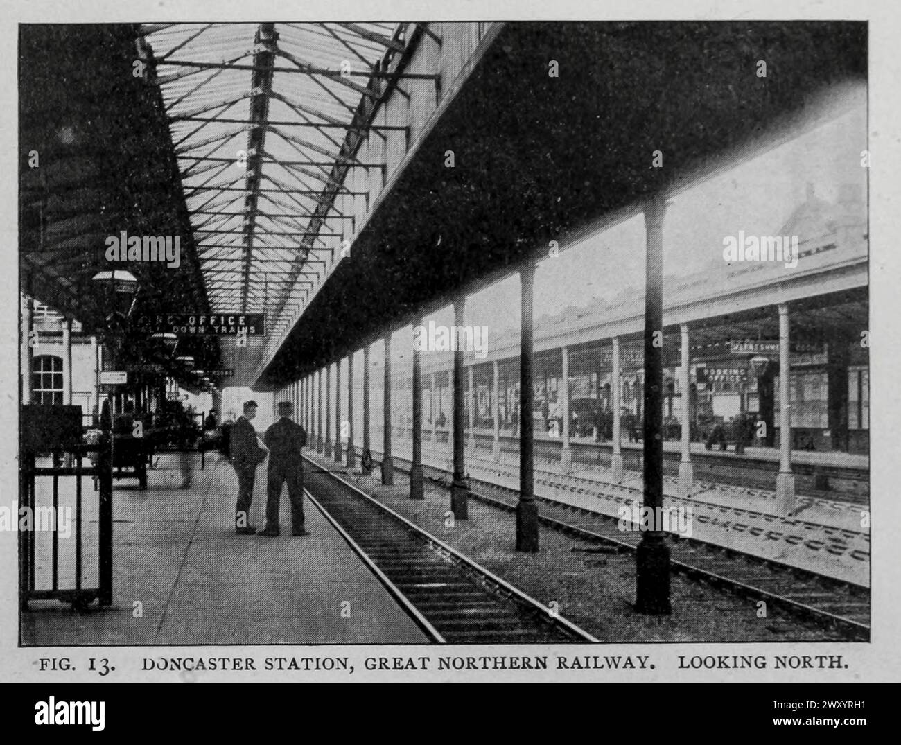 DONCASTER STATION, GREAT NORTHERN RAILWAY. LOOKING NORTH. from the ...