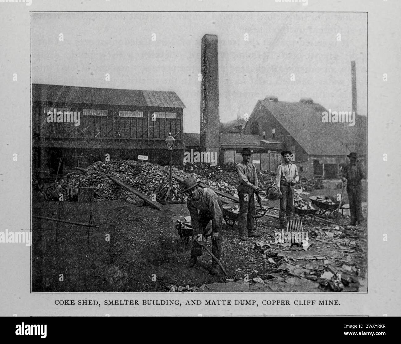COKE SHED, SMELTER. BUILDING, AND MATTE DUMP COPPER CLIFF MINE. from ...