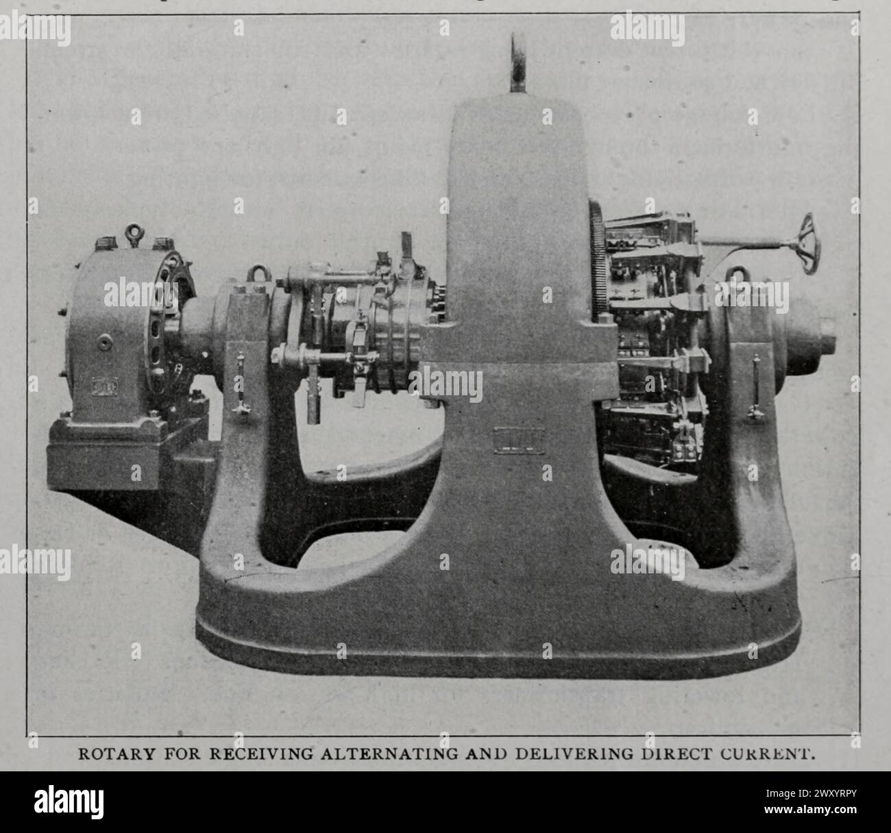 ROTARY FOR RECEIVING ALTERNATING AND DELIVERING DIRECT CURRENT. from ...