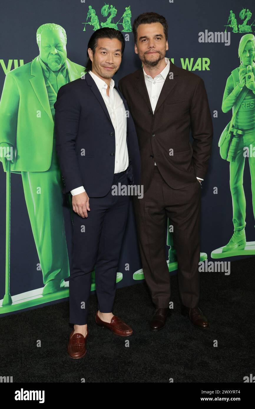 Los Angeles, Ca. 2nd Apr, 2024. Nelson Lee, Wagner Moura at the LA ...