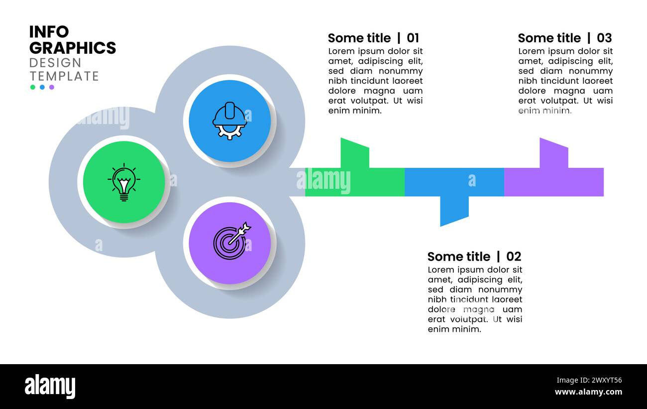 Infographic template with icons and 3 options or steps. Key. Can be ...