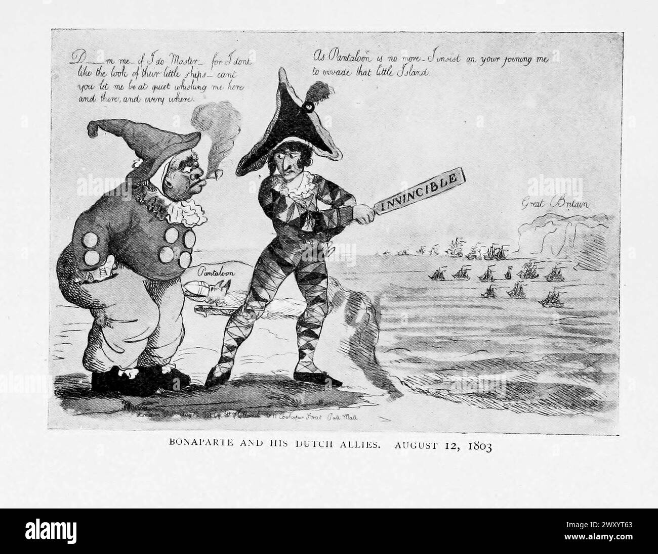 Cartoon illustration napoleon bonaparte hi-res stock photography and ...