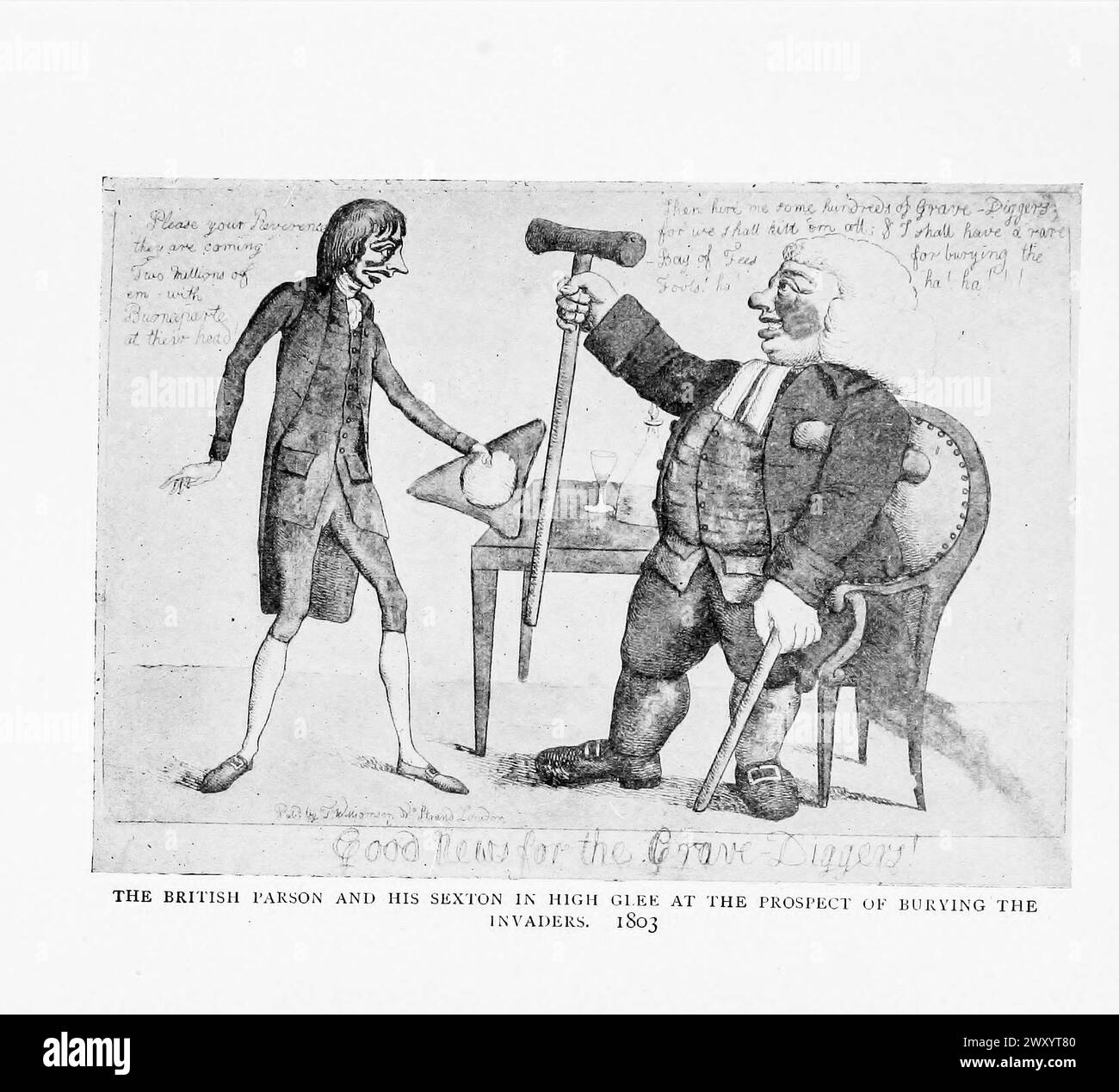 The British Parson and his Sexton in high glee at the prospect of ...
