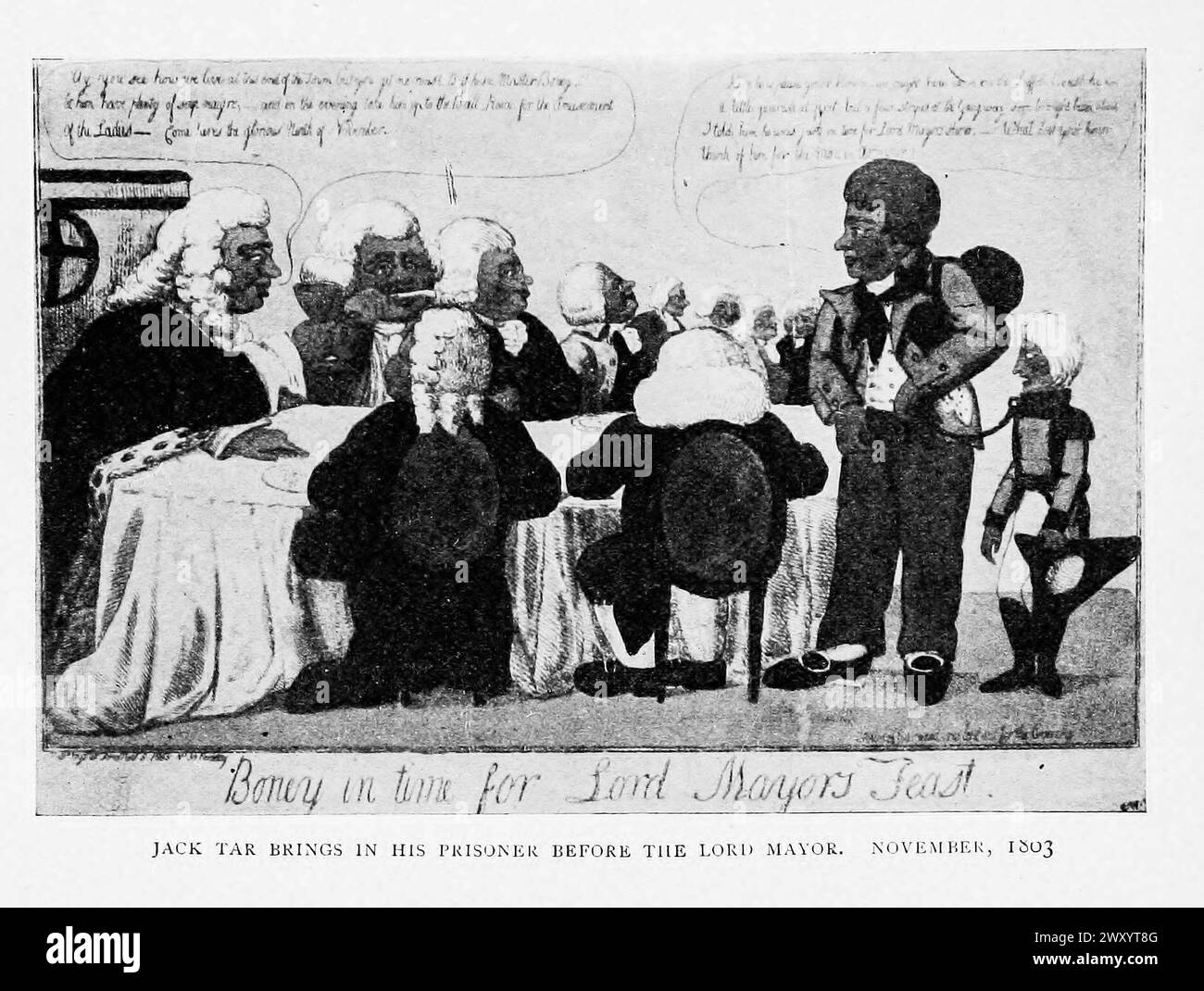 Jack Tar brings in his Prisoner before tlie Lord Mayor. November, 1803 ...