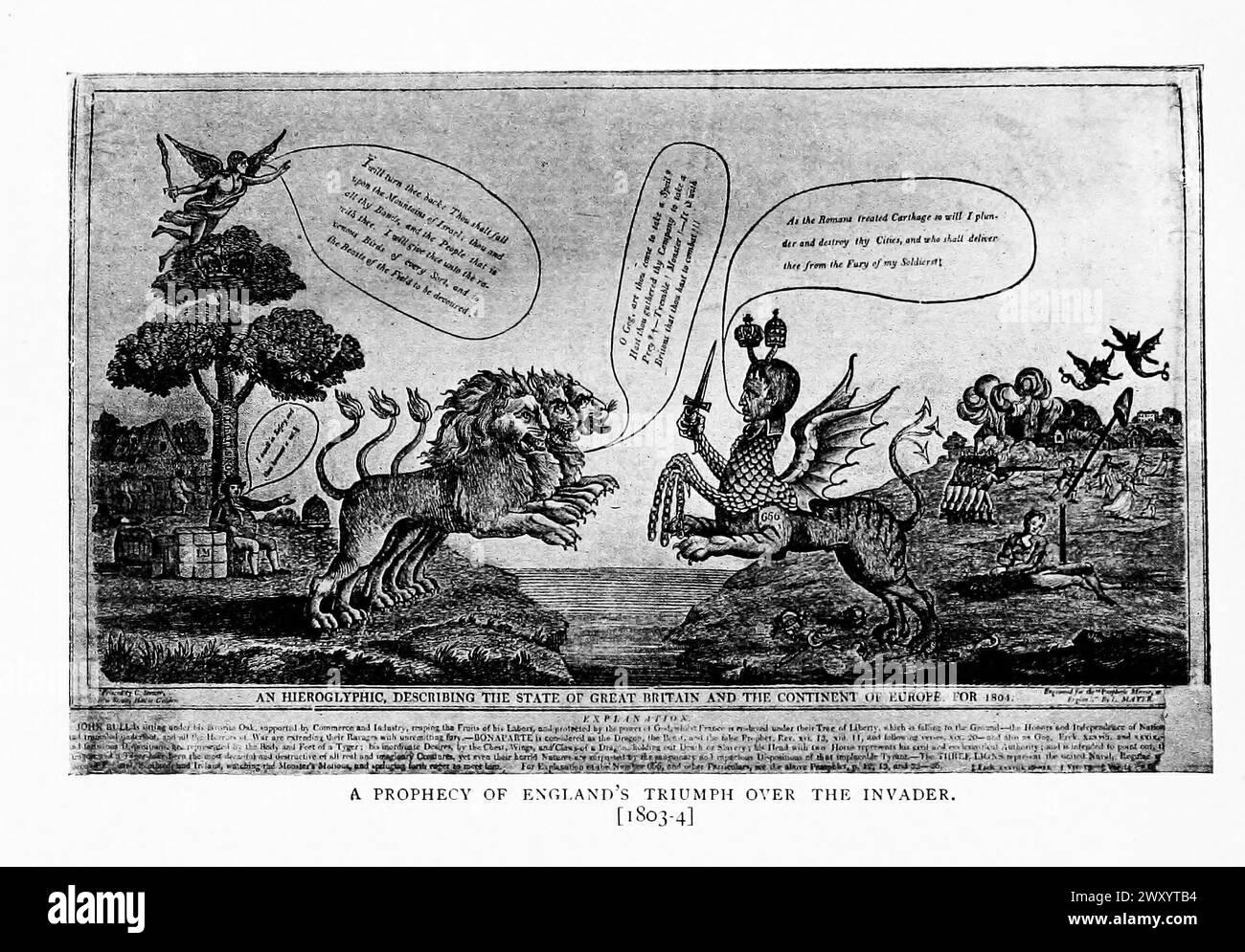 A Prophecy of England's Triumph over the Invader, 1803-4 Napoleon and ...