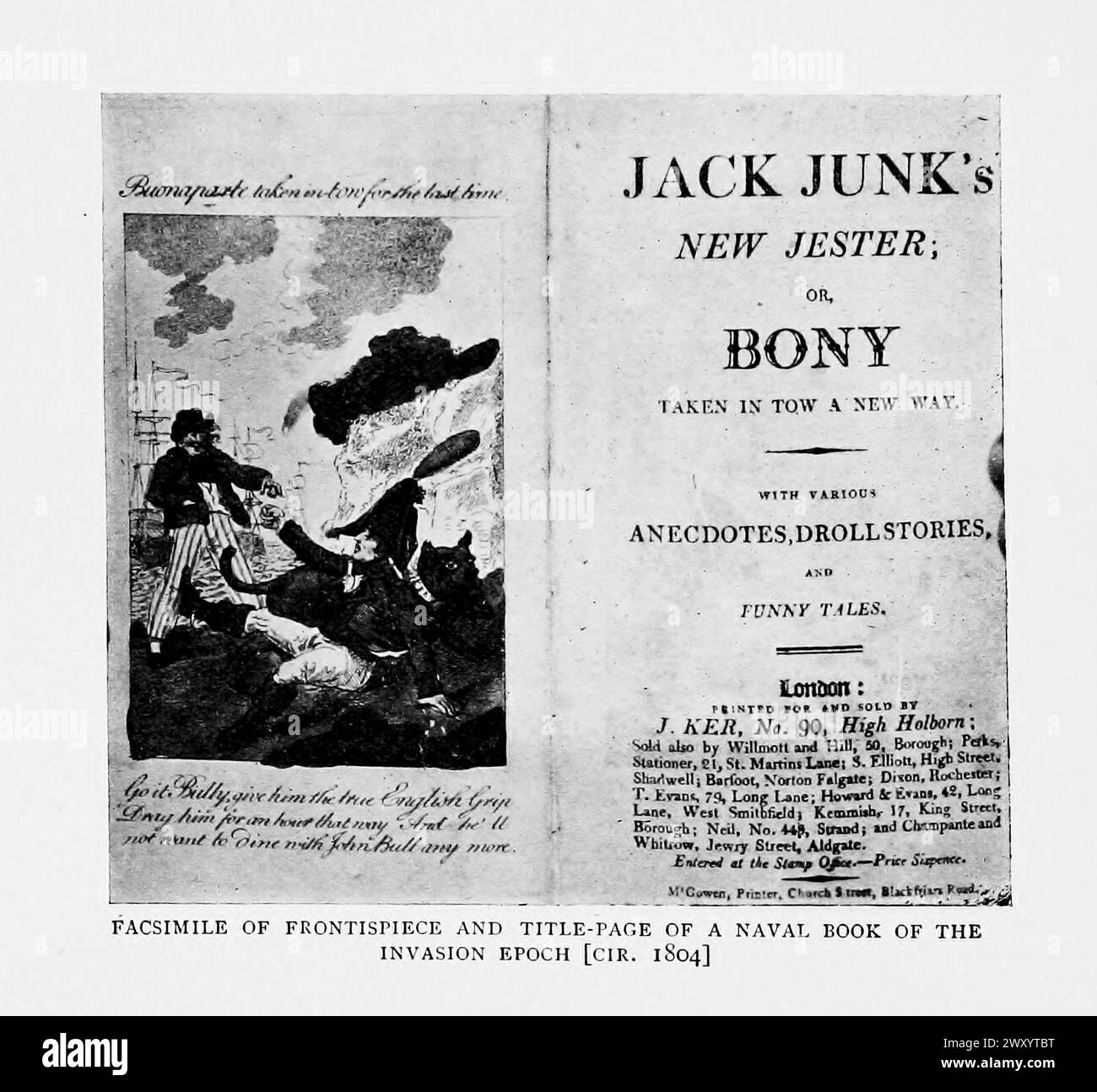 Facsimile of Frontispiece and Title-page of a Naval Book of the ...