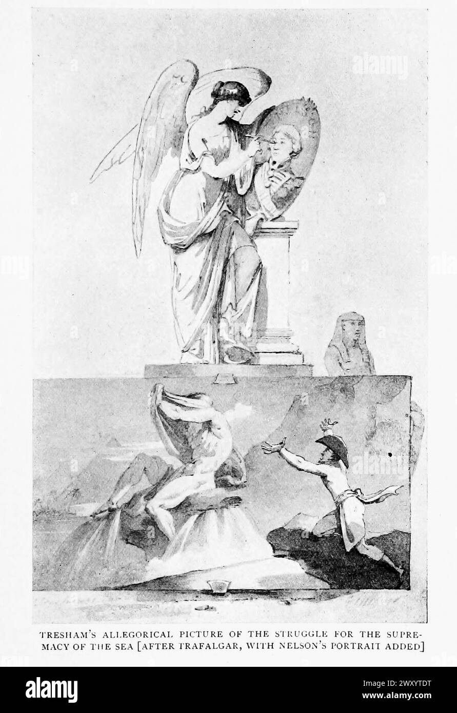 Tresham's Allegorical Picture of the Struggle for the Supremacy of the ...