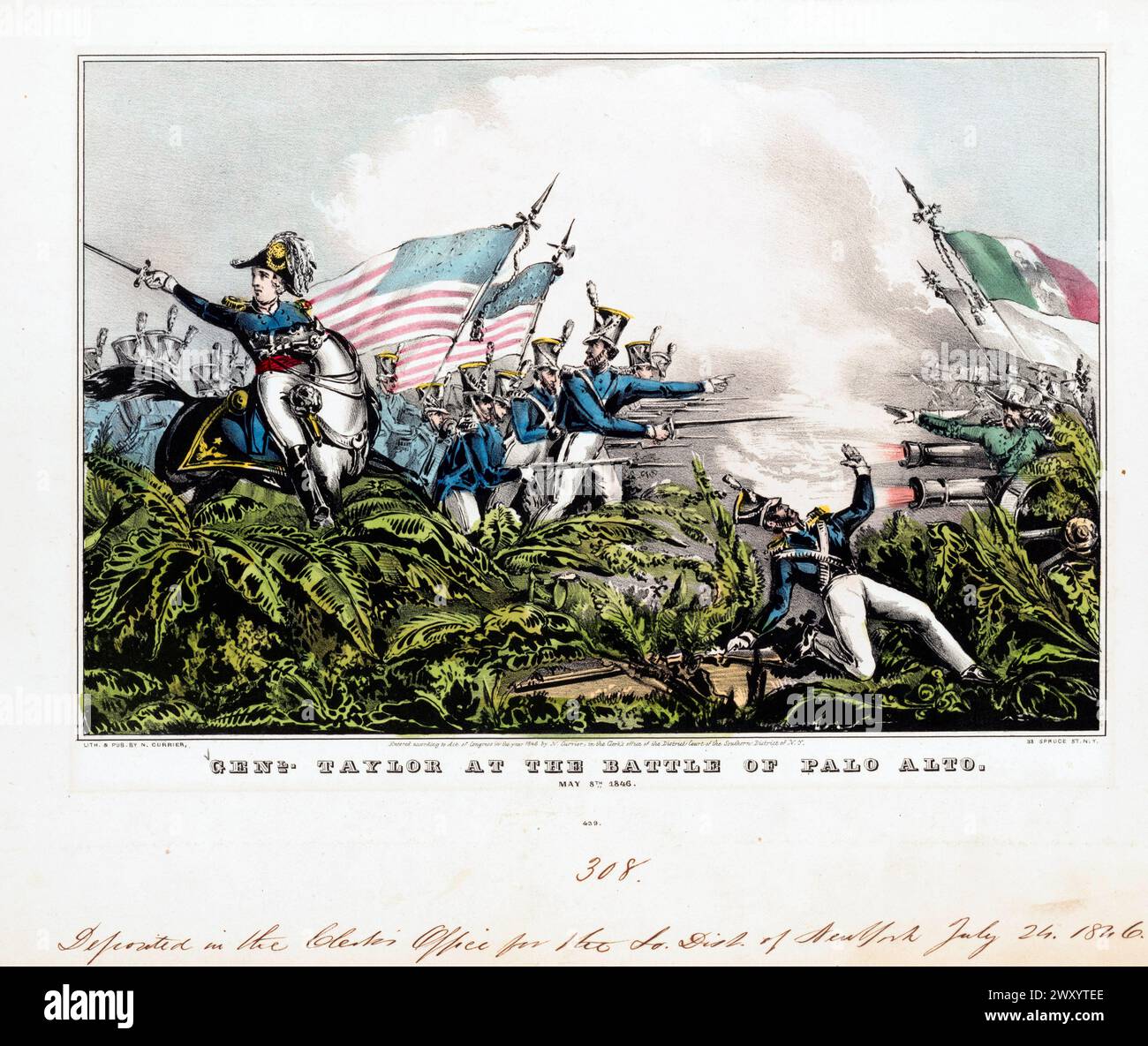 General Taylor at the battle of Palo Alto May 8th 1846 The Battle of ...